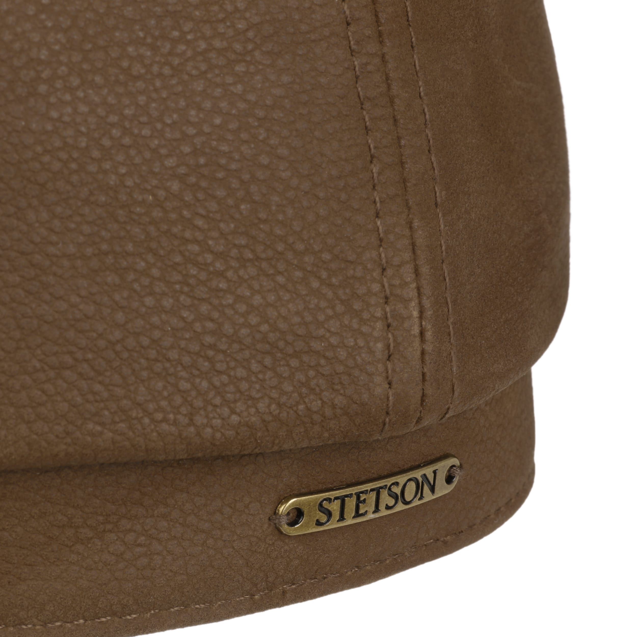6 Panel Calf Leather Flatcap by Stetson - 169,00