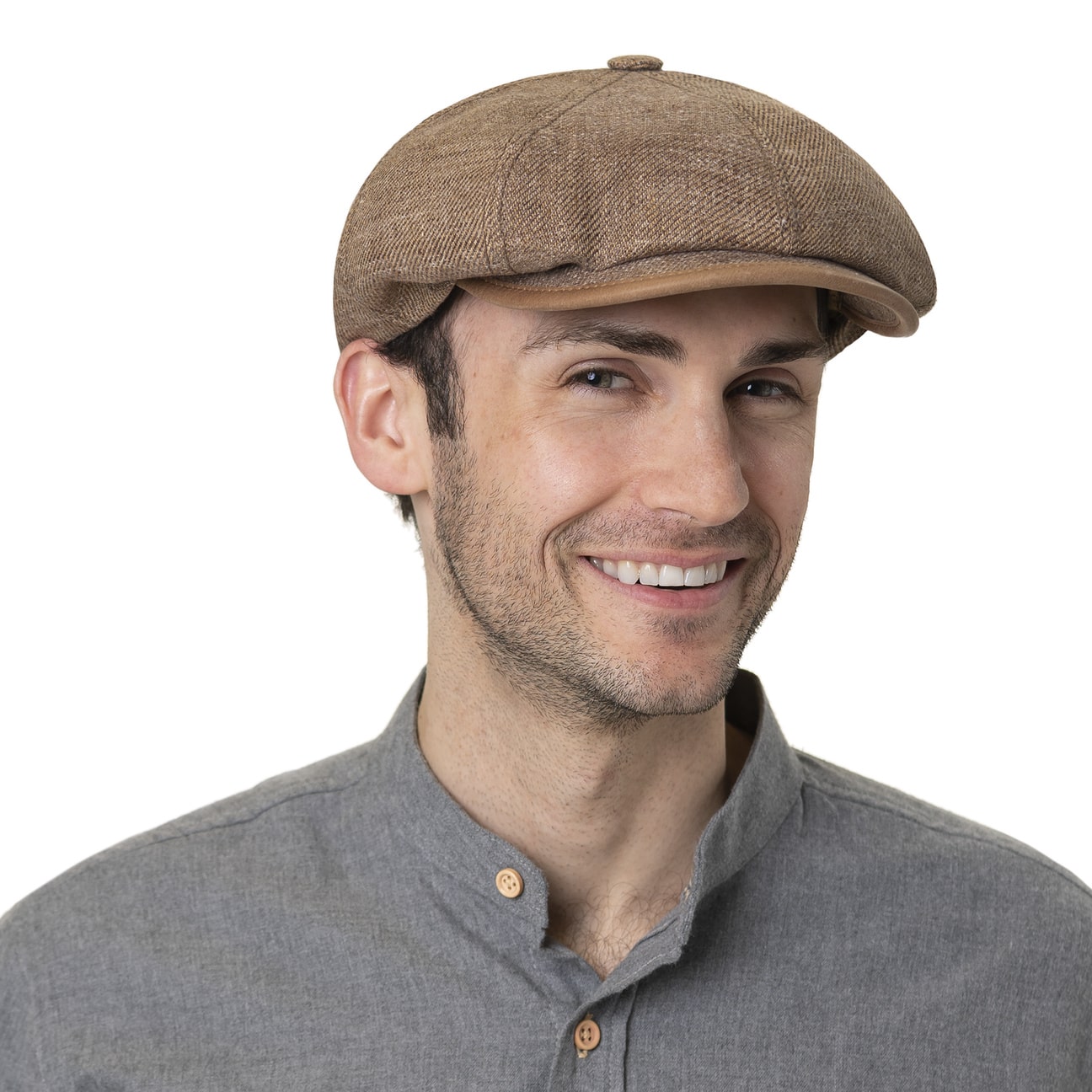 8 Panel Merrick Leinen Flatcap by Stetson - CHF 99.95