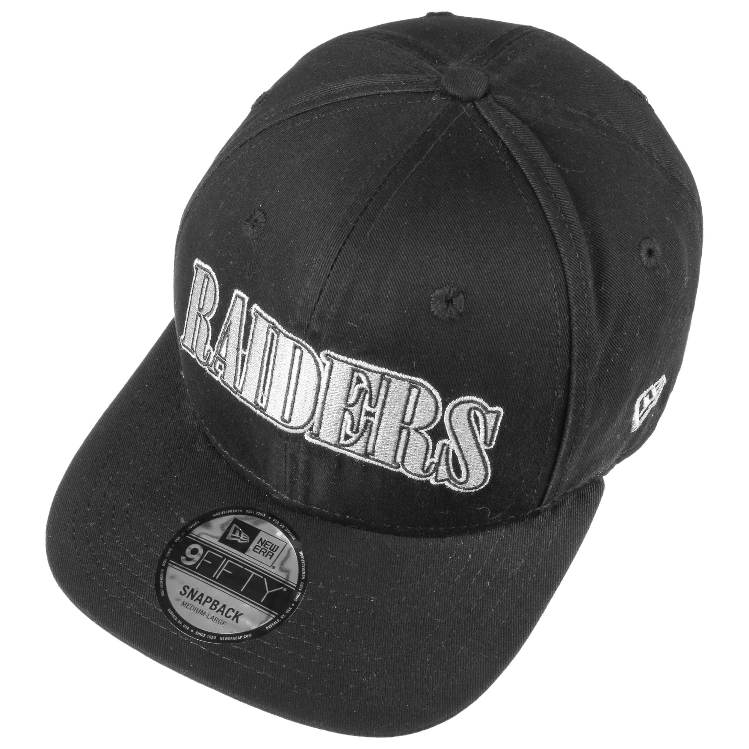 9Fifty Pre Curved Raiders Cap by New Era - 17,00