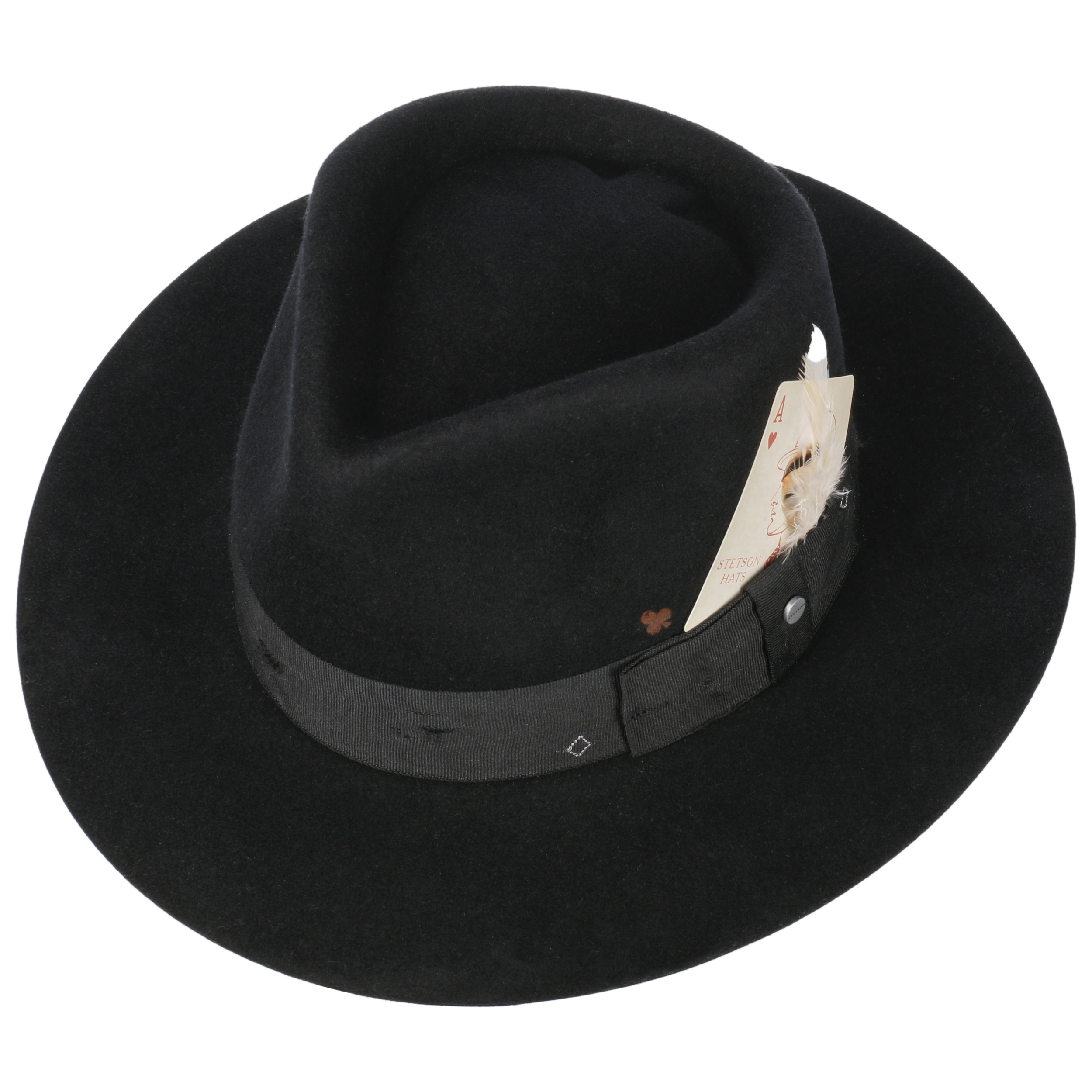 Ace of Hearts Fedora Wollhut by Stetson - 99,00