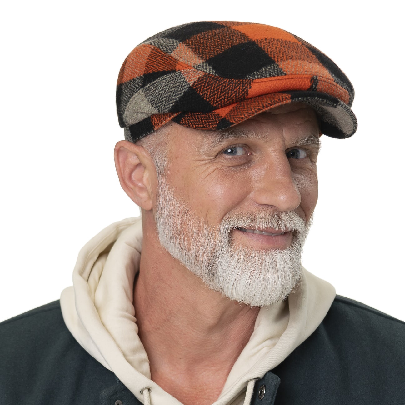 Benvick Wool Check Flat Cap by Stetson - 859,00 kr