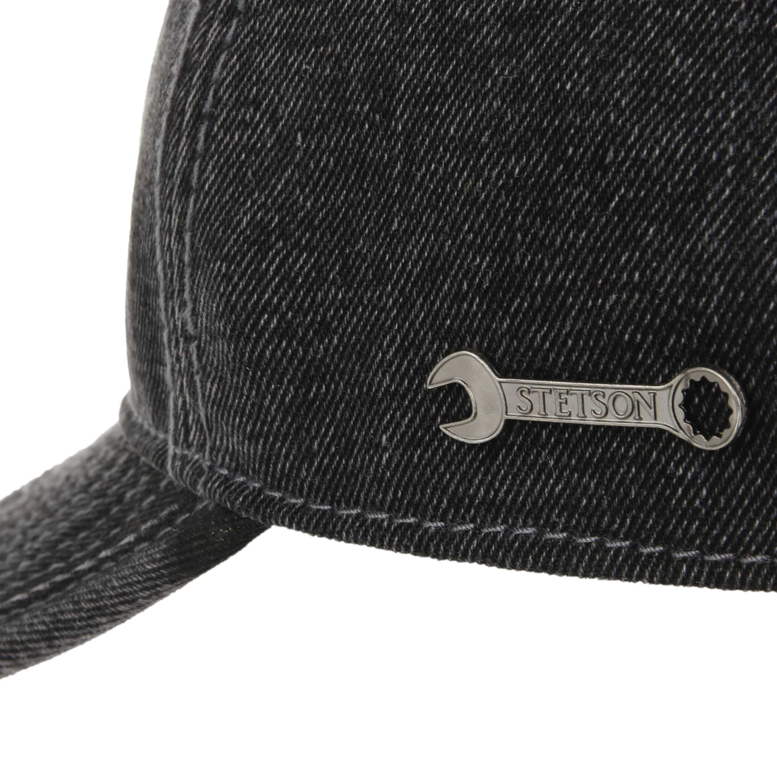 Black Denim Dad Hat by Stetson - 589,00 kr
