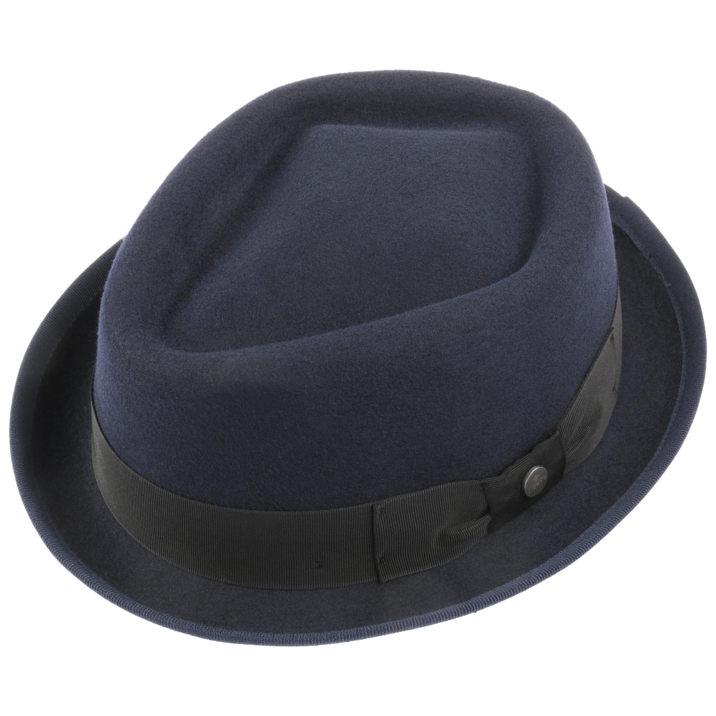 Blue Fedora Pork Pie Filzhut by Lierys - 69,95