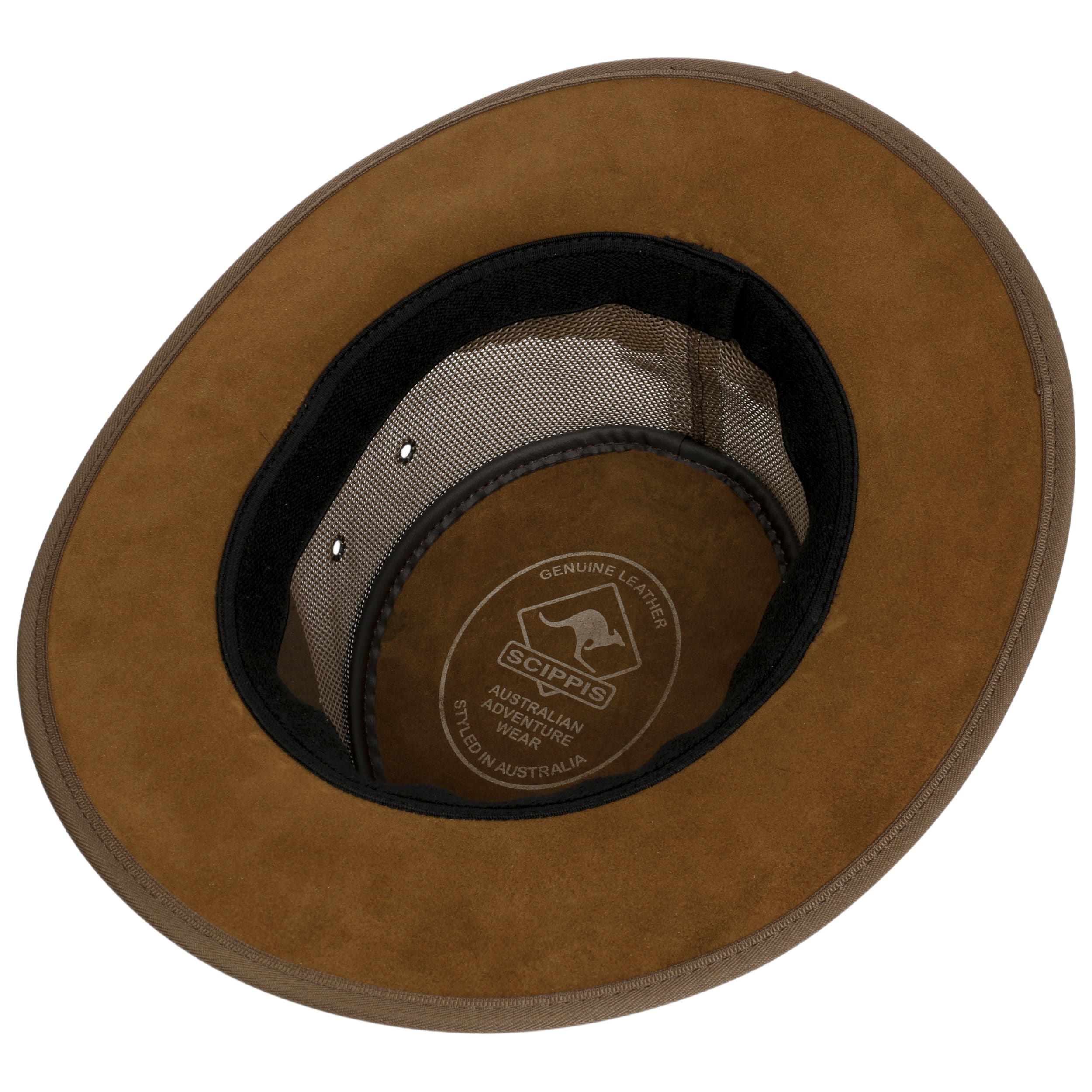 Brandon Mesh Crown Lederhut by Scippis - 69,99