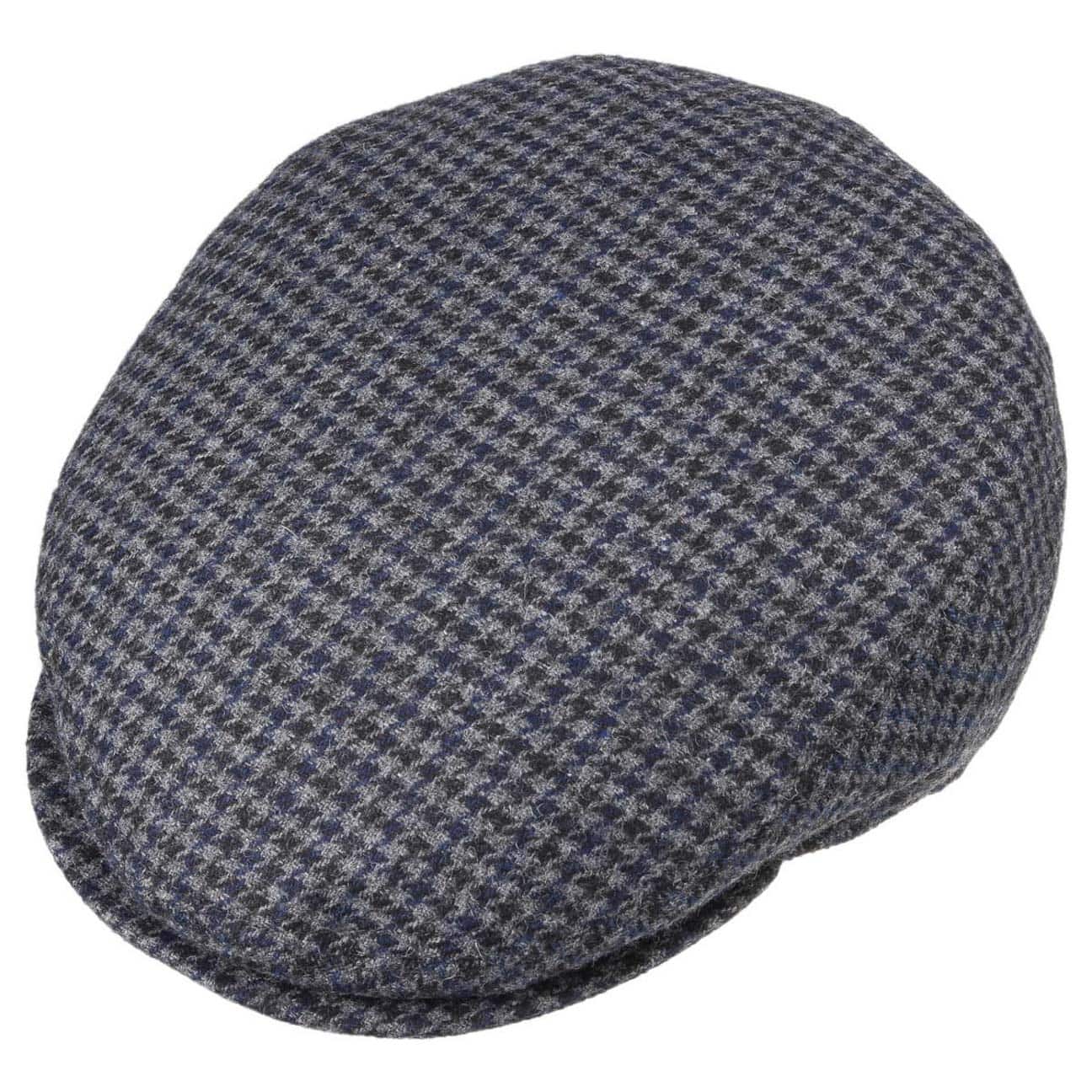 Britain Houndstooth Flat Cap by Lierys - 649,00 kr