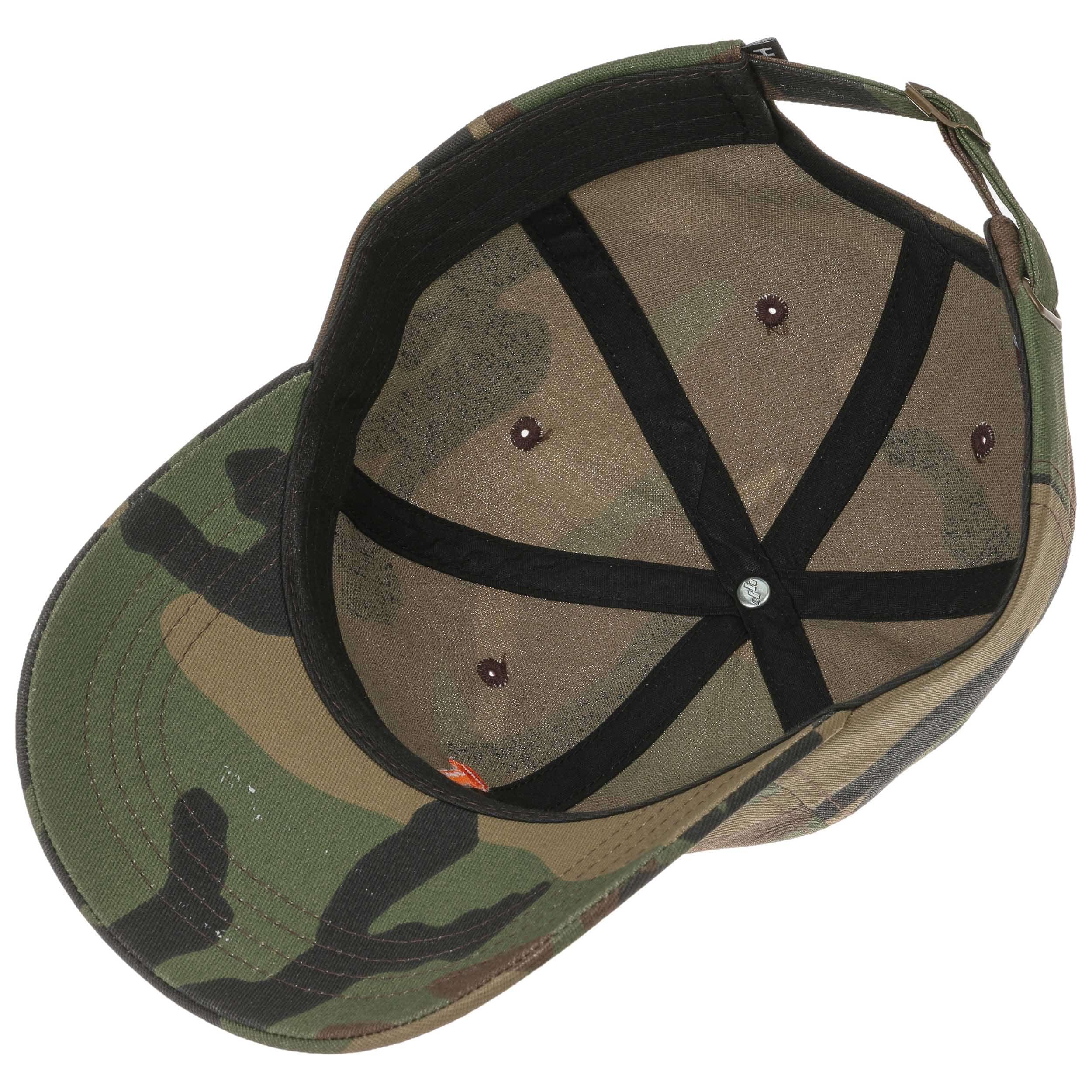 Camo Curved Strapback Cap by HUF - 39,95