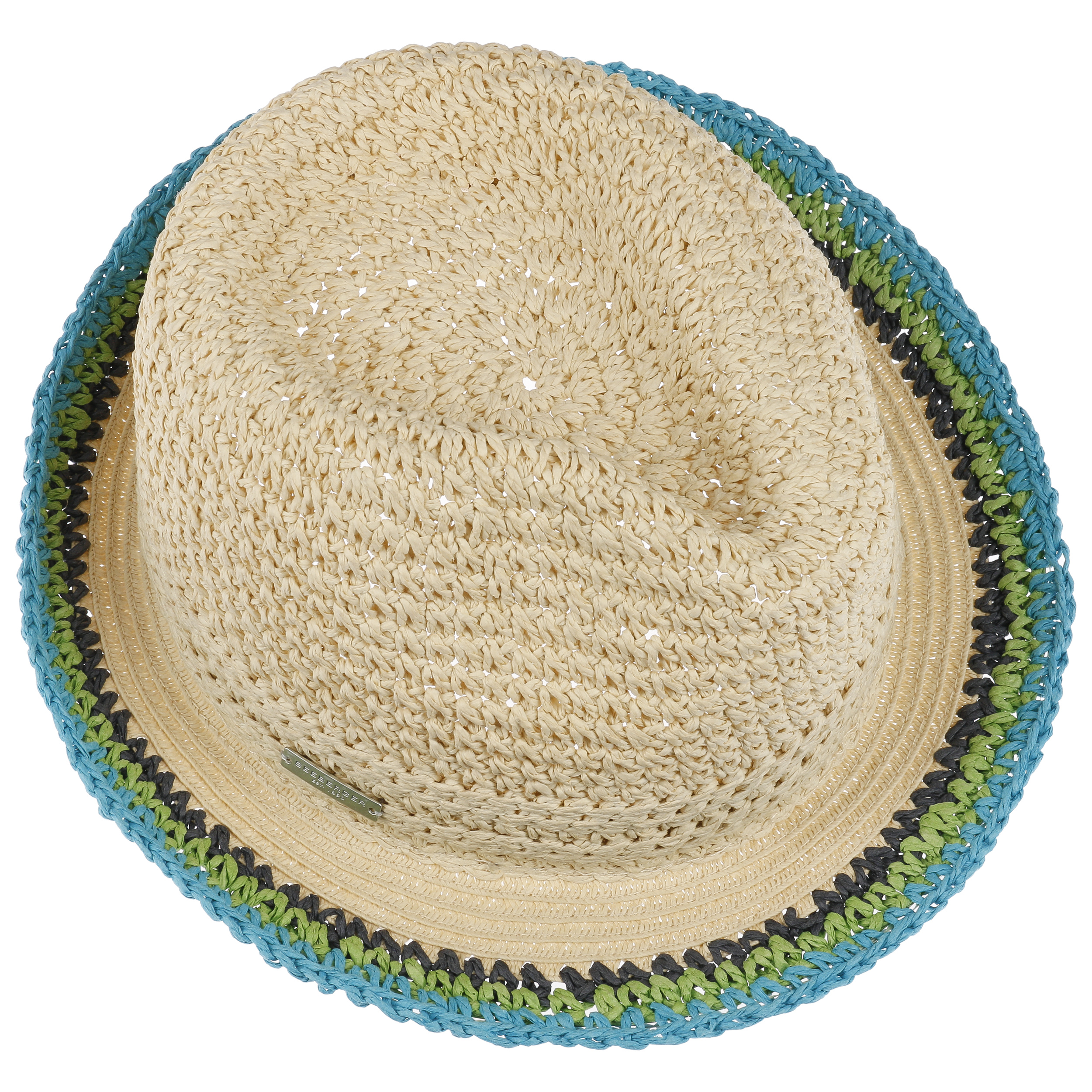 Coloured Edge Trilby Strohhut by Seeberger - CHF 43.95
