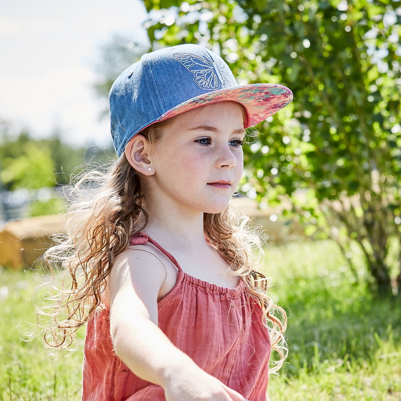 Coloured Peak Butterfly Girls Cap by maximo - 22,99