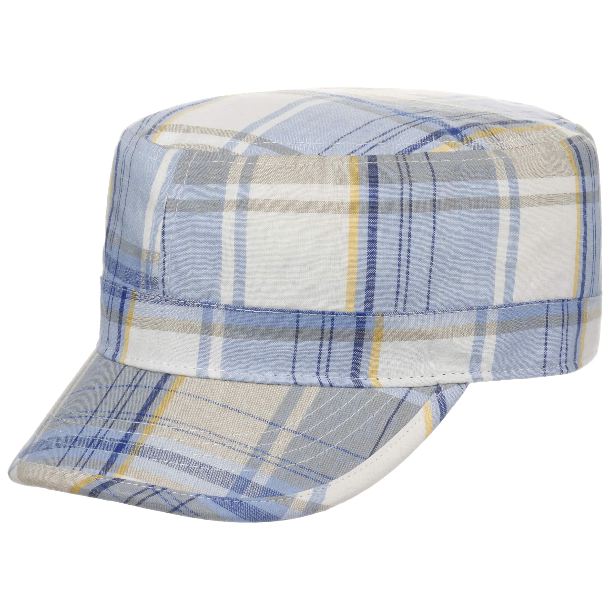 Cotton Check Army Cap by Lipodo - 15,95