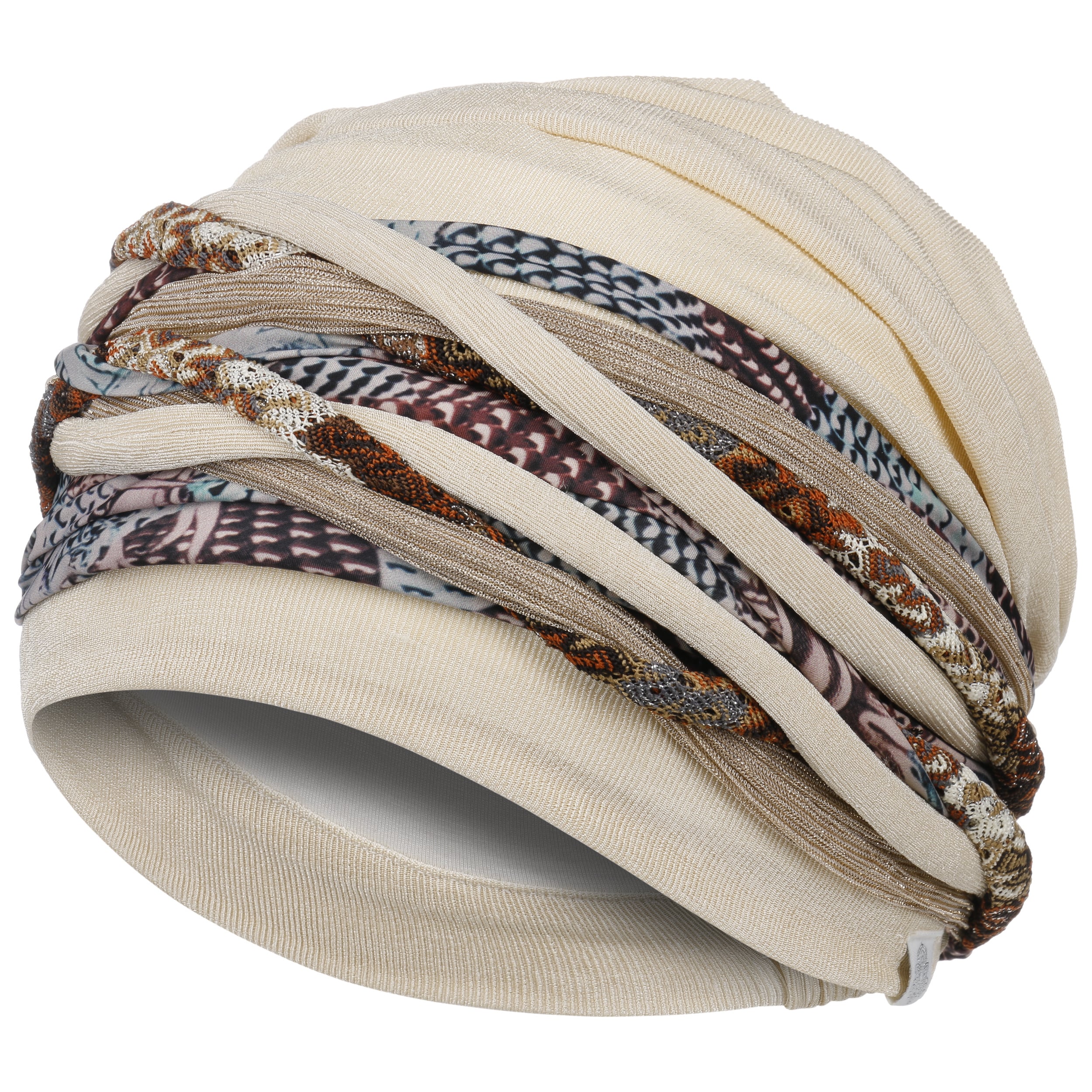 Cream Rococo Boho Turban by Christine Headwear - 59,95