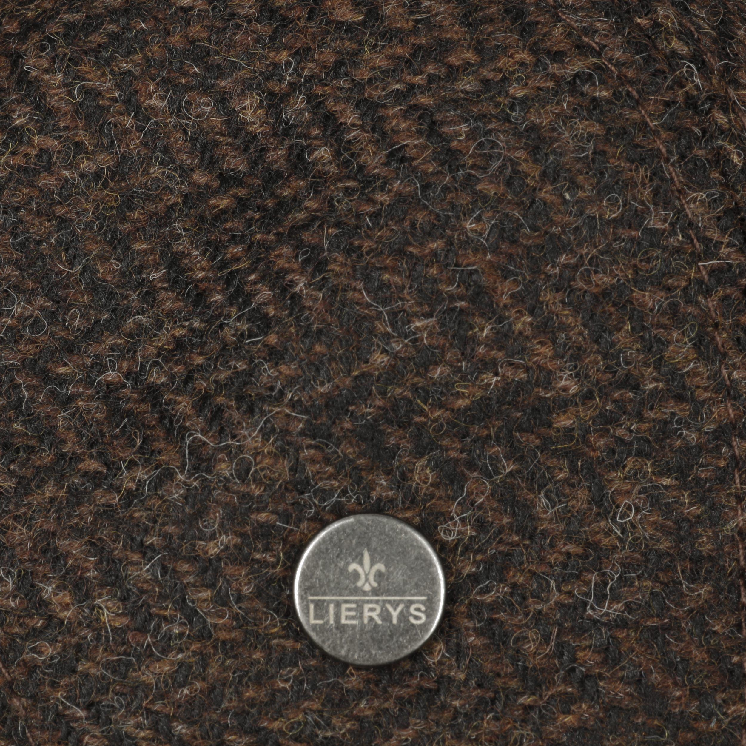 Crimson Wool Herringbone Flatcap by Lierys - 69,90