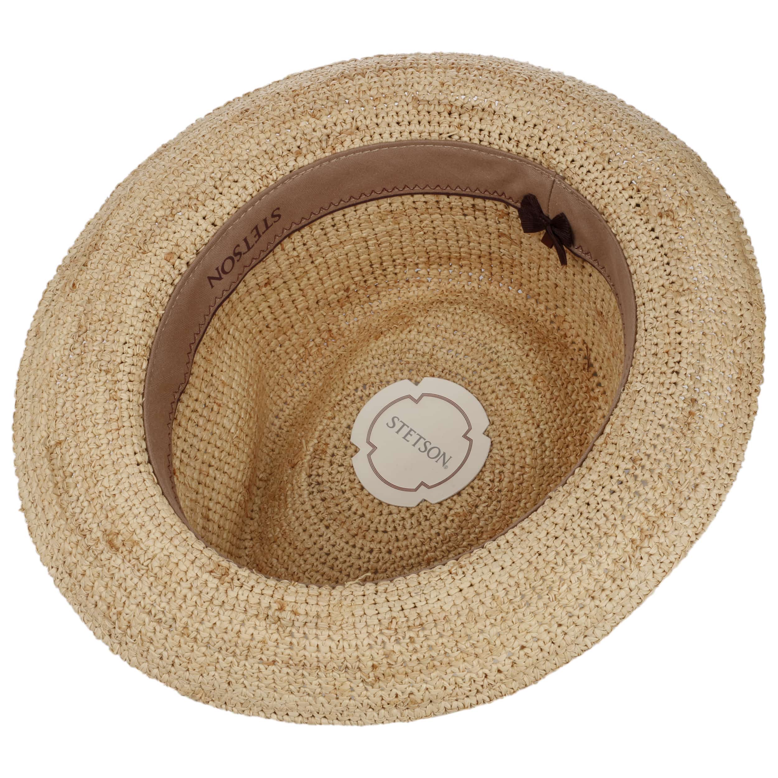 Crochet Raffia Fedora Stråhatt by Stetson - 1589,00 kr