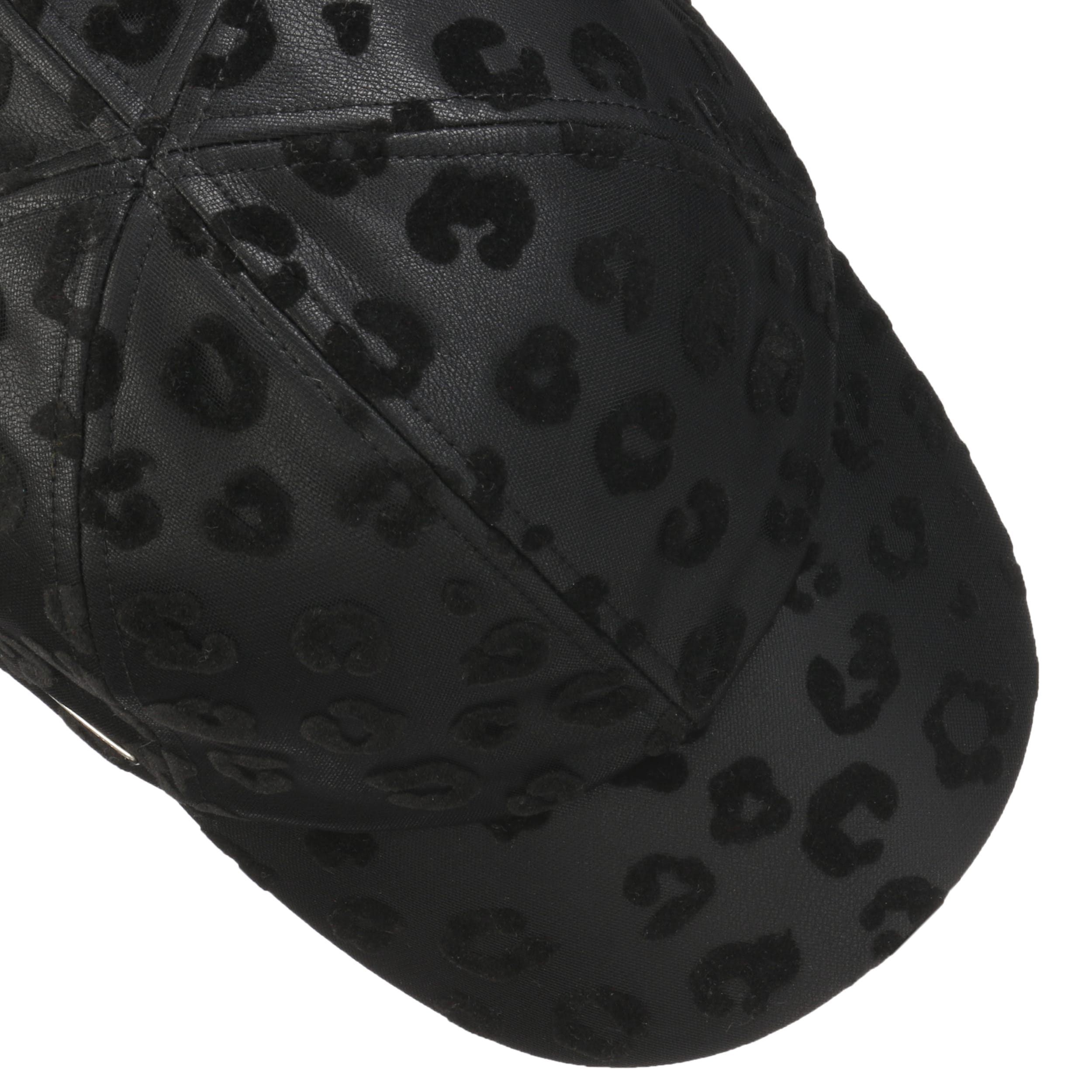 Faux Leather Leo Print Cap by Seeberger - CHF 48.95
