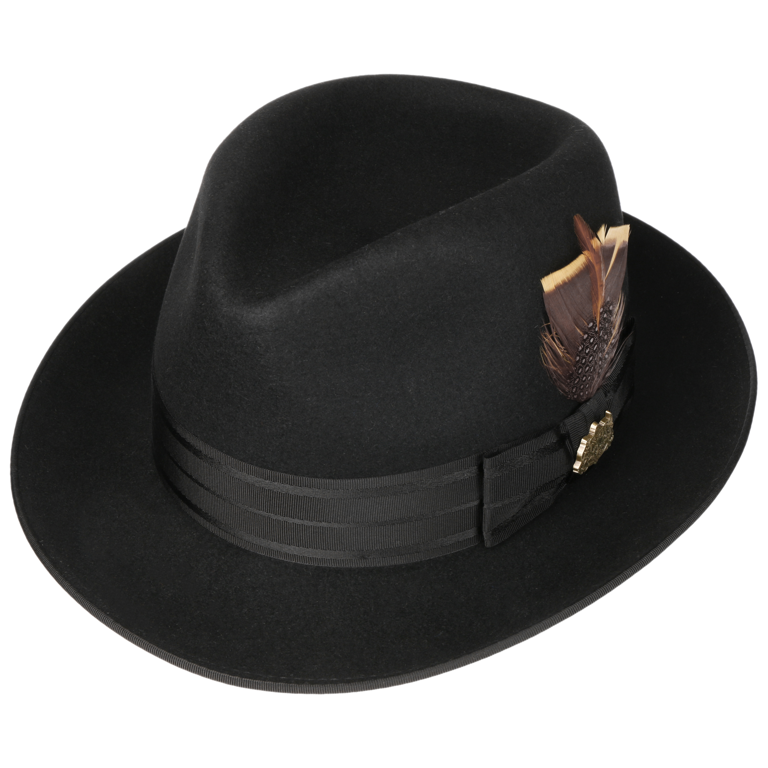 Fedora Hårfilthatt med Fjädrar by Stetson - 2019,00 kr