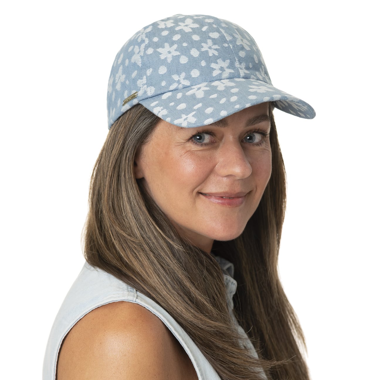 Flower Denim Cap by Seeberger - 35,95