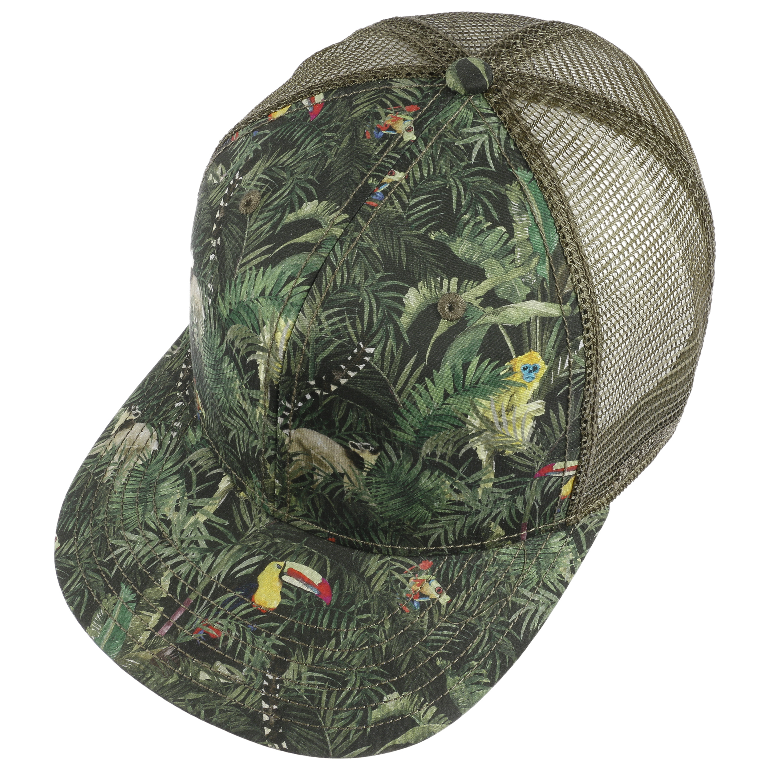 Green Jungle Trucker Cap by Stetson - 39,00