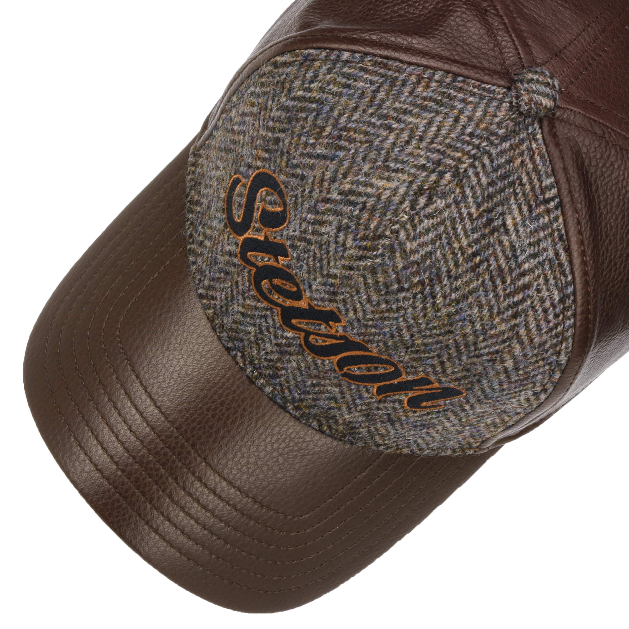 Harris Tweed Ledercap by Stetson - 119,00