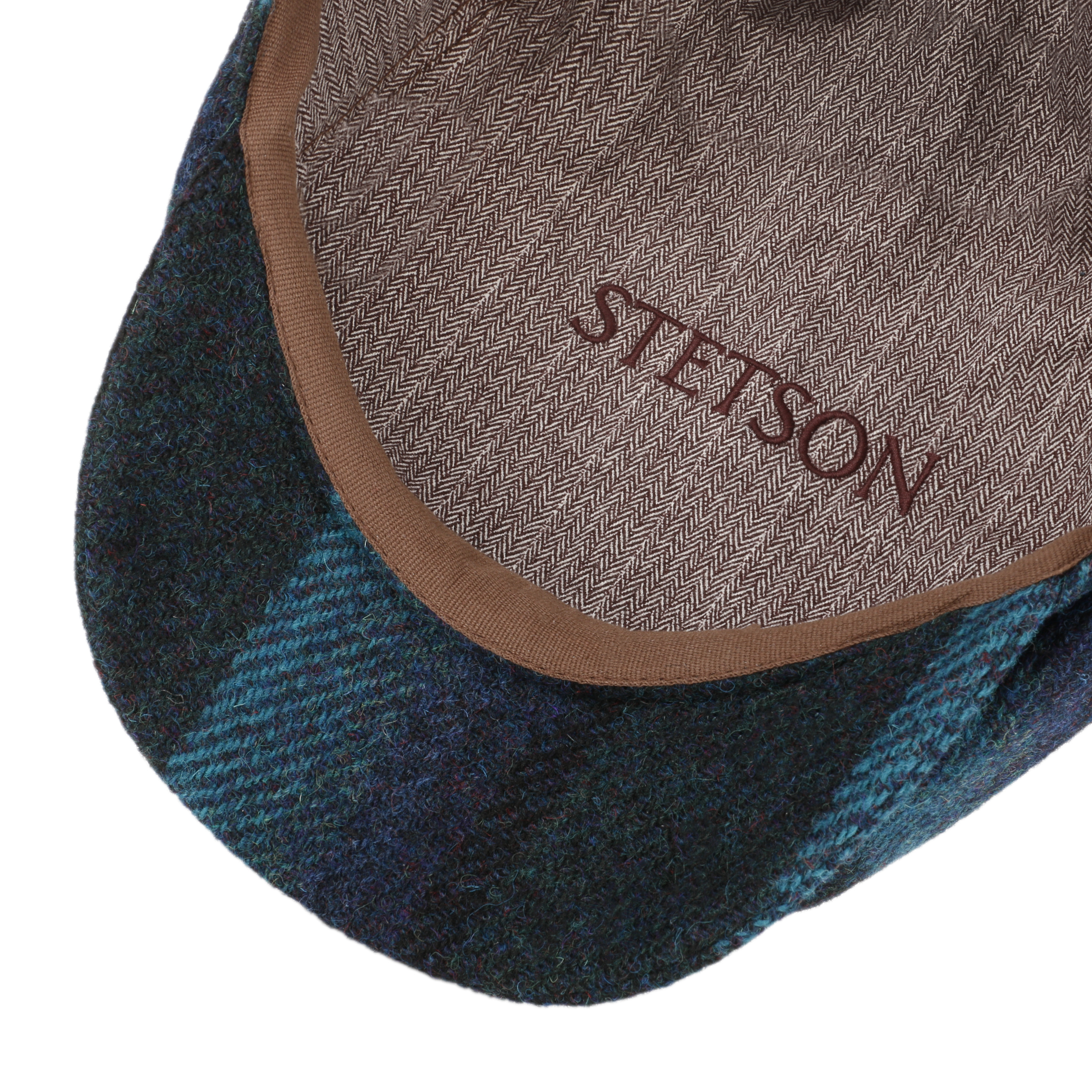 Hatteras Berneray Harris Tweed Flatcap by Stetson - 99,00