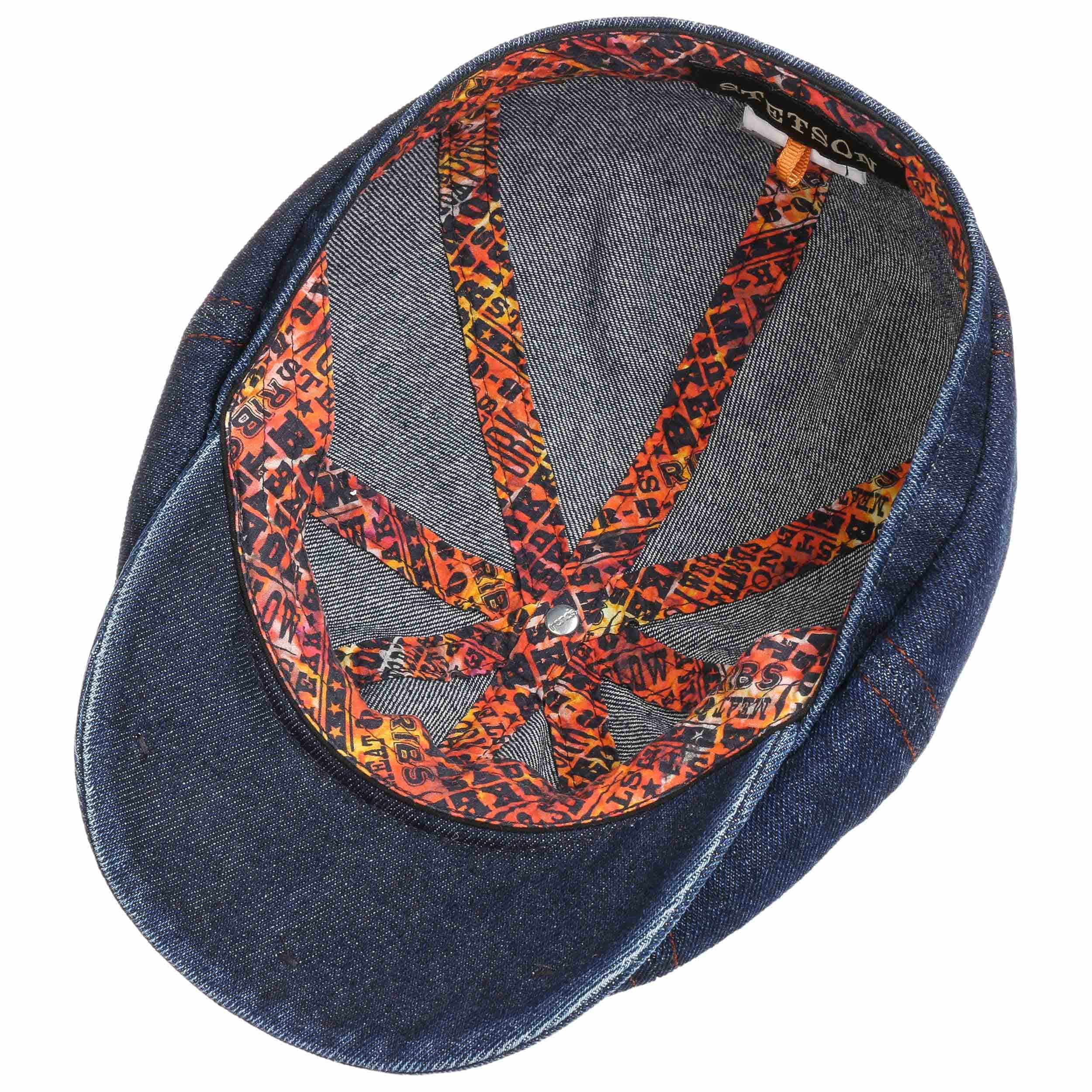Hatteras Denim Flat Cap by Stetson - 69,00