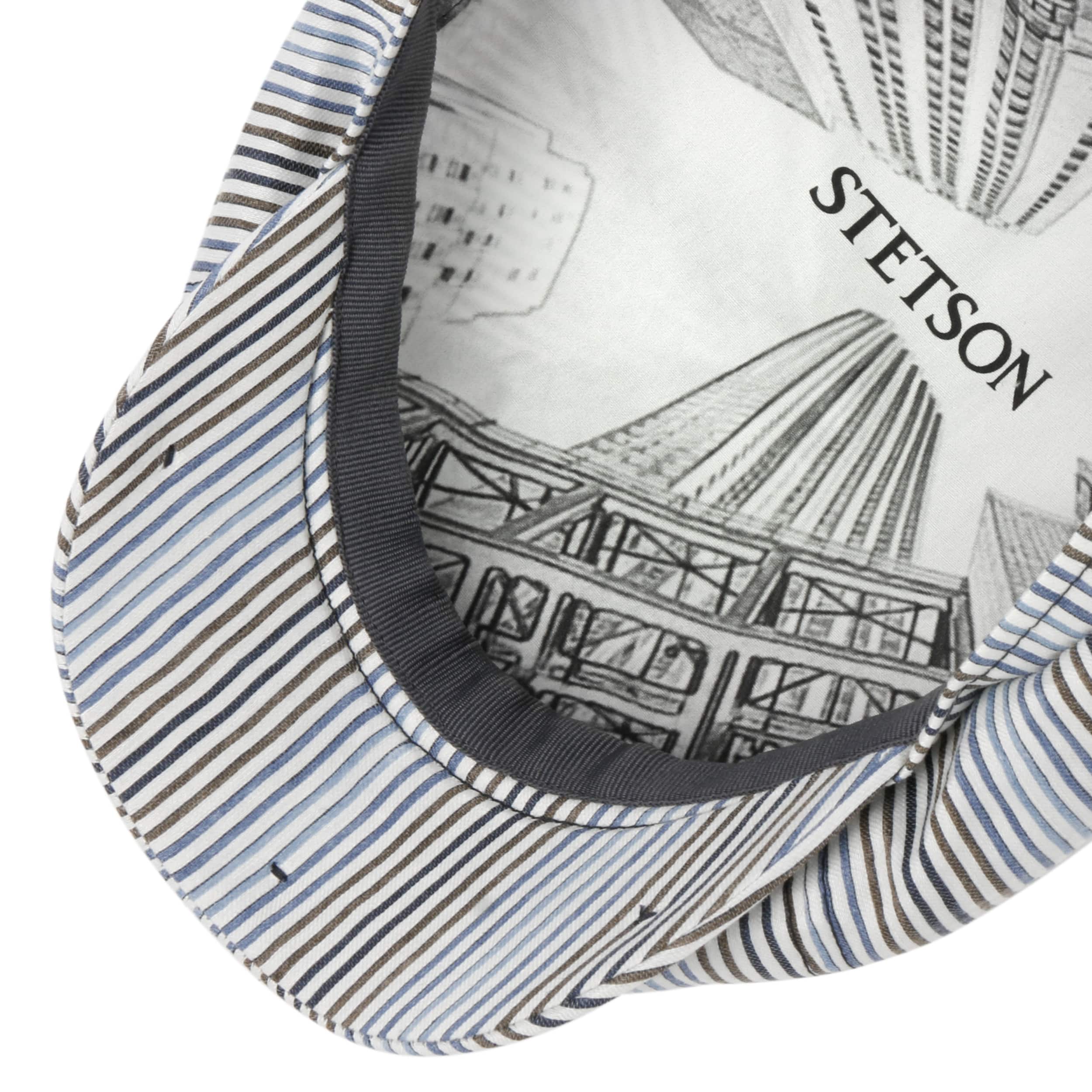 Hatteras Fresh Stripes Flatcap by Stetson - 99,00