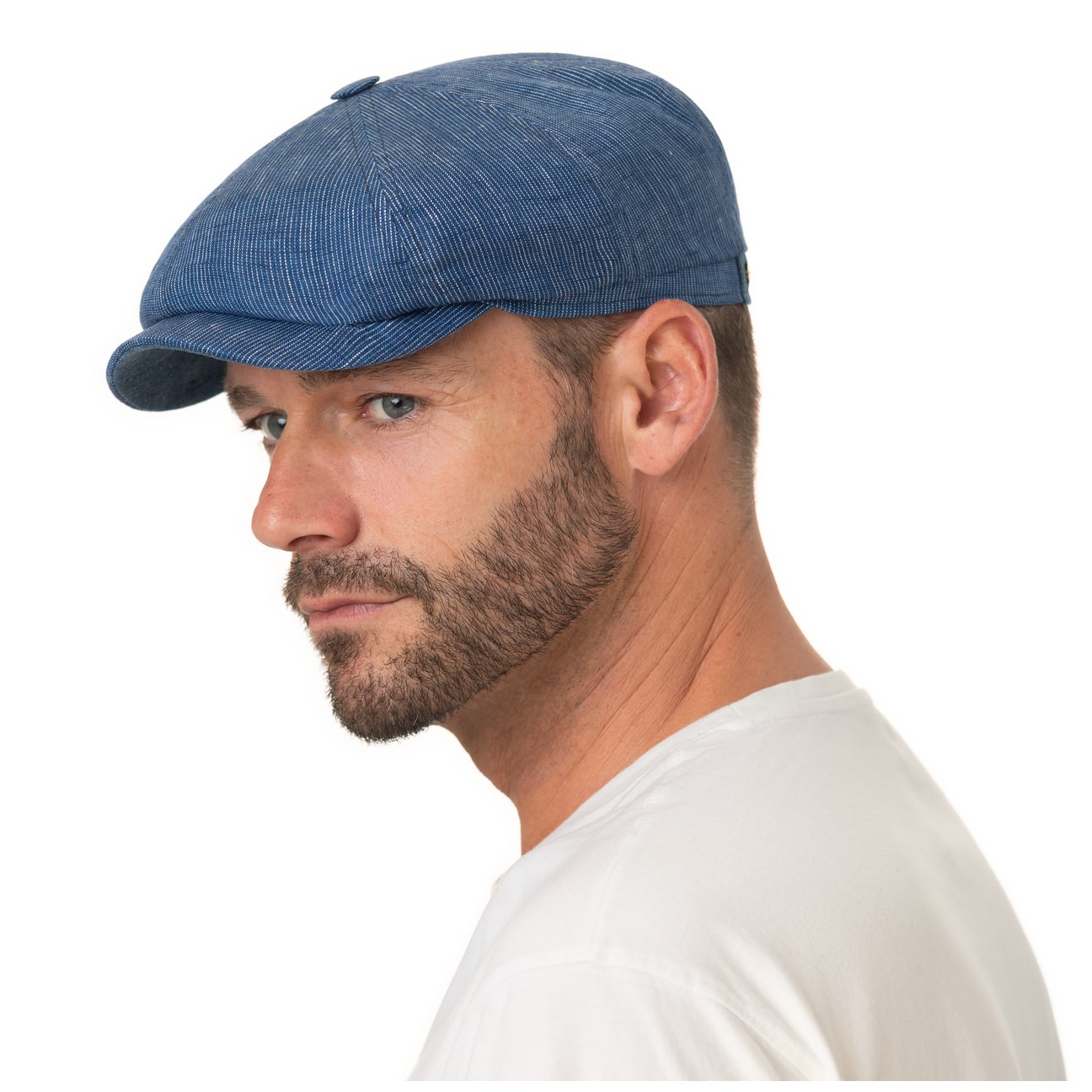 Hatteras Pandico Leinen Flatcap by Stetson - 99,00