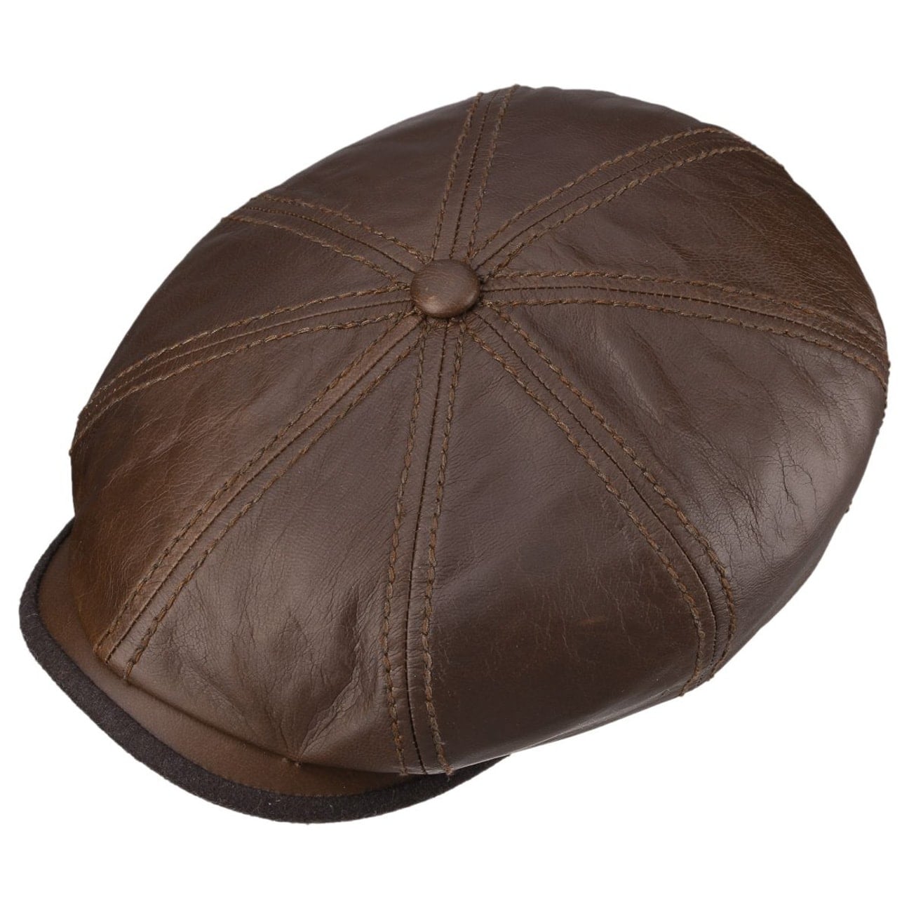 Hatteras Vintage Leather Cap by Stetson - 129,00