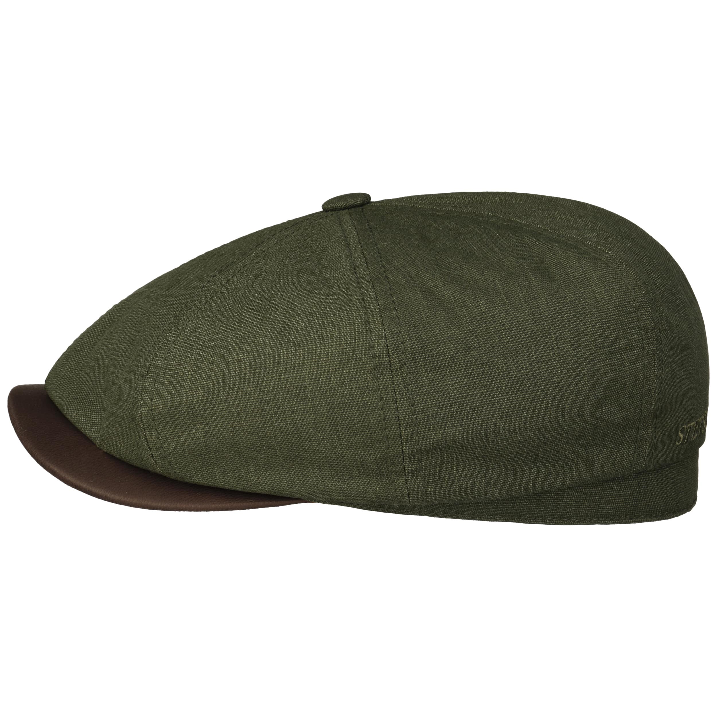 Hatteras Waxed Cotton Linen Flat Cap by Stetson - 1129,00 kr