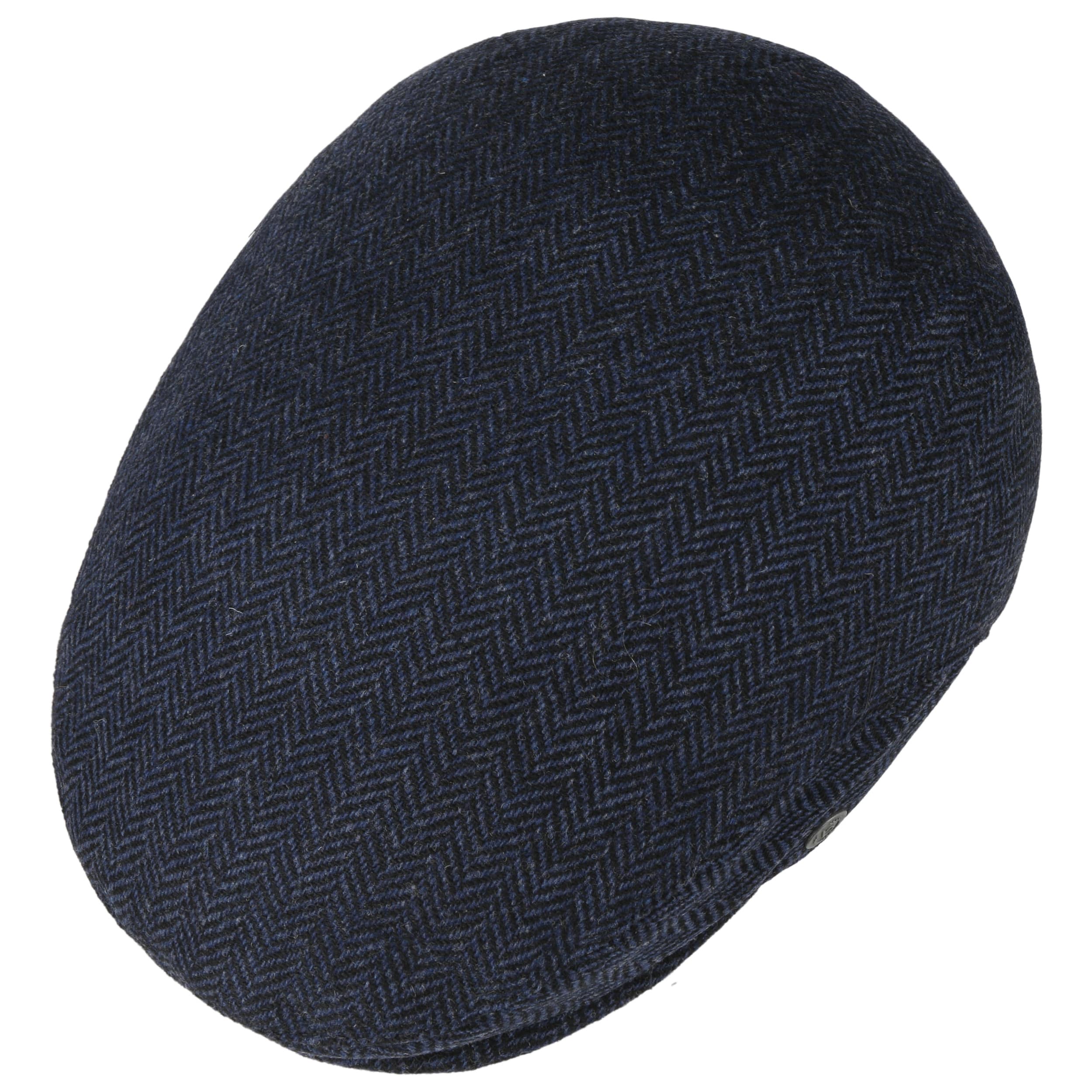 Herringbone Flat Cap med Øreklapper by bugatti - 439,00 kr