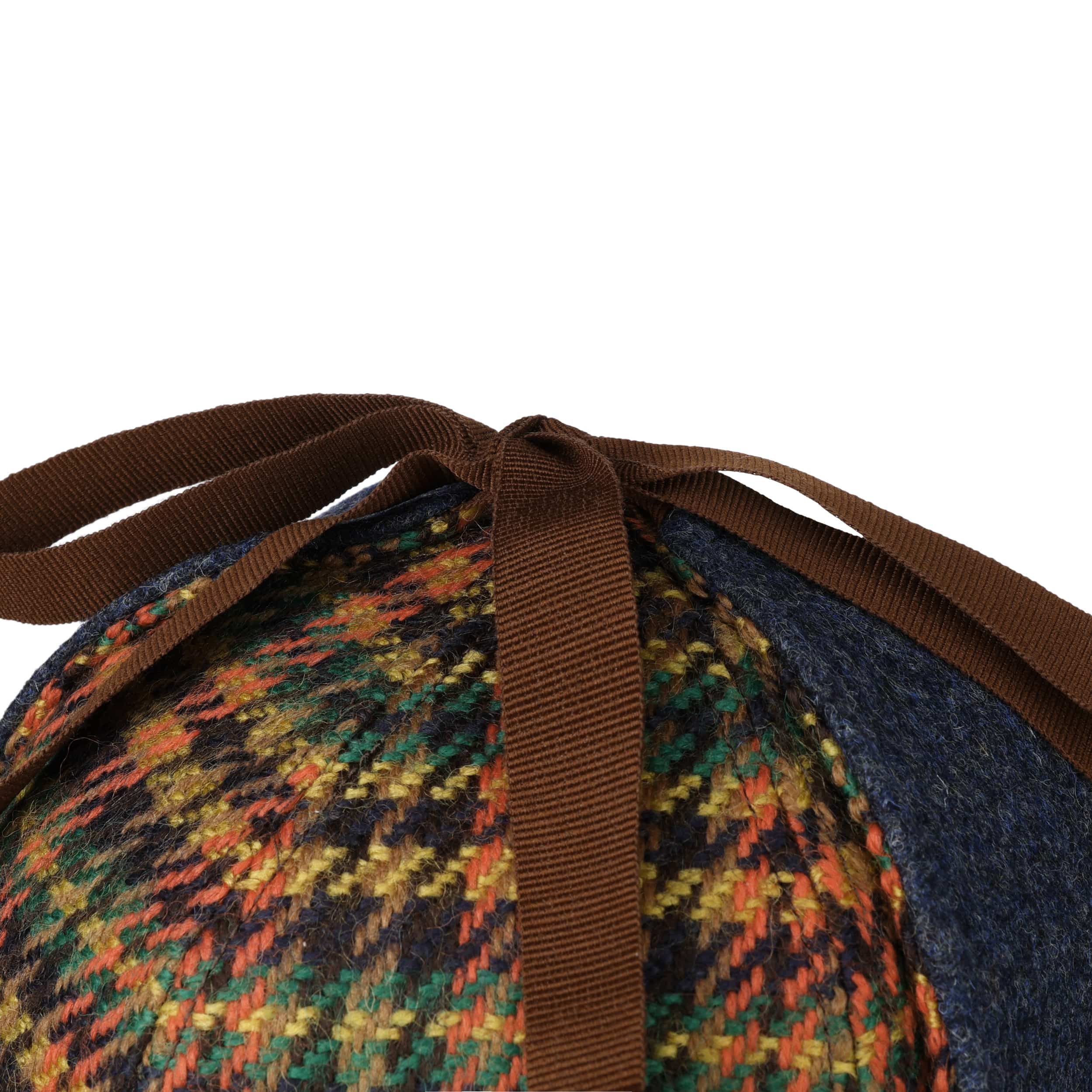 Houndstooth Deerstalker Cap by Alfonso D'Este - 129,00