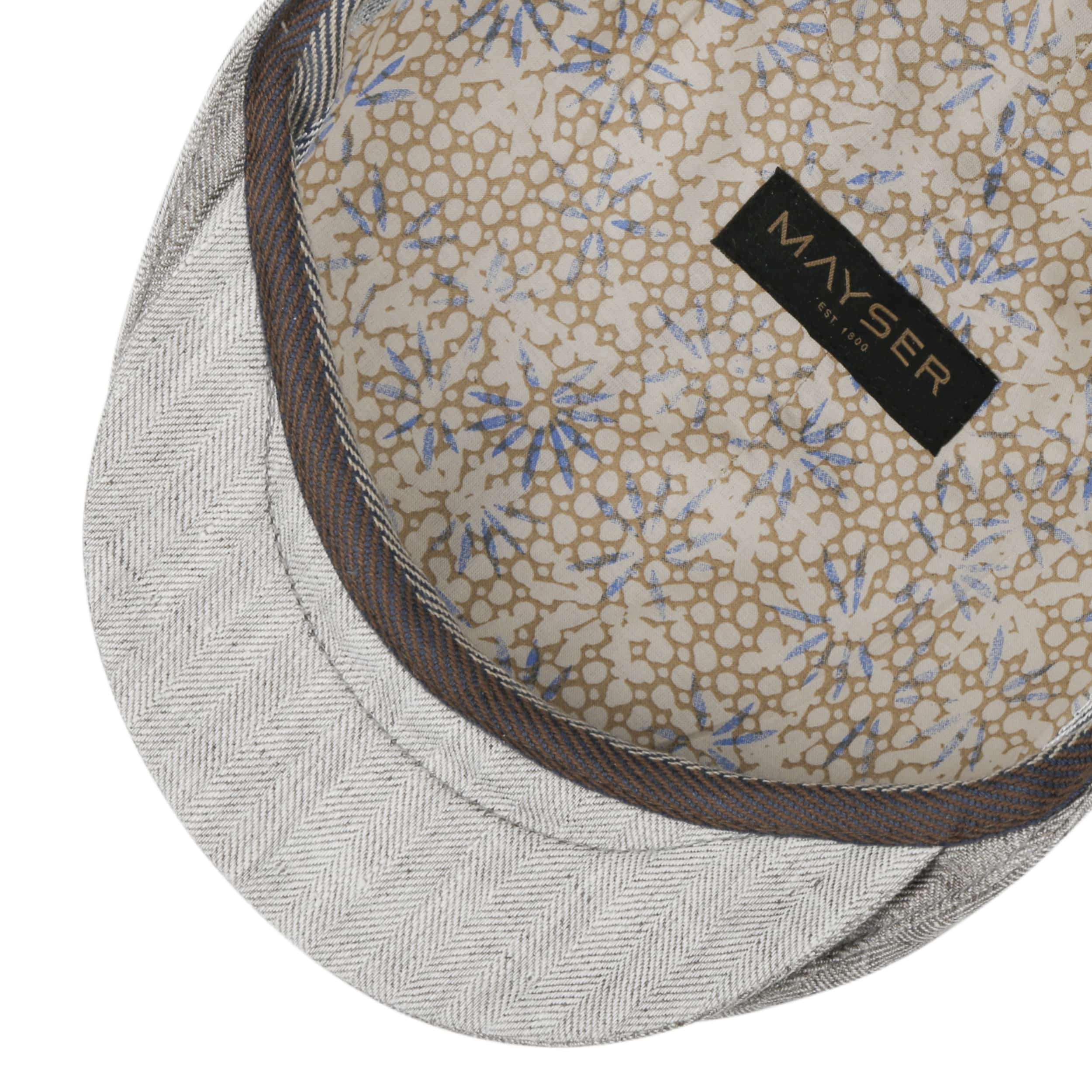 Jasper Twotone Leinen Flatcap by Mayser - CHF 122.95
