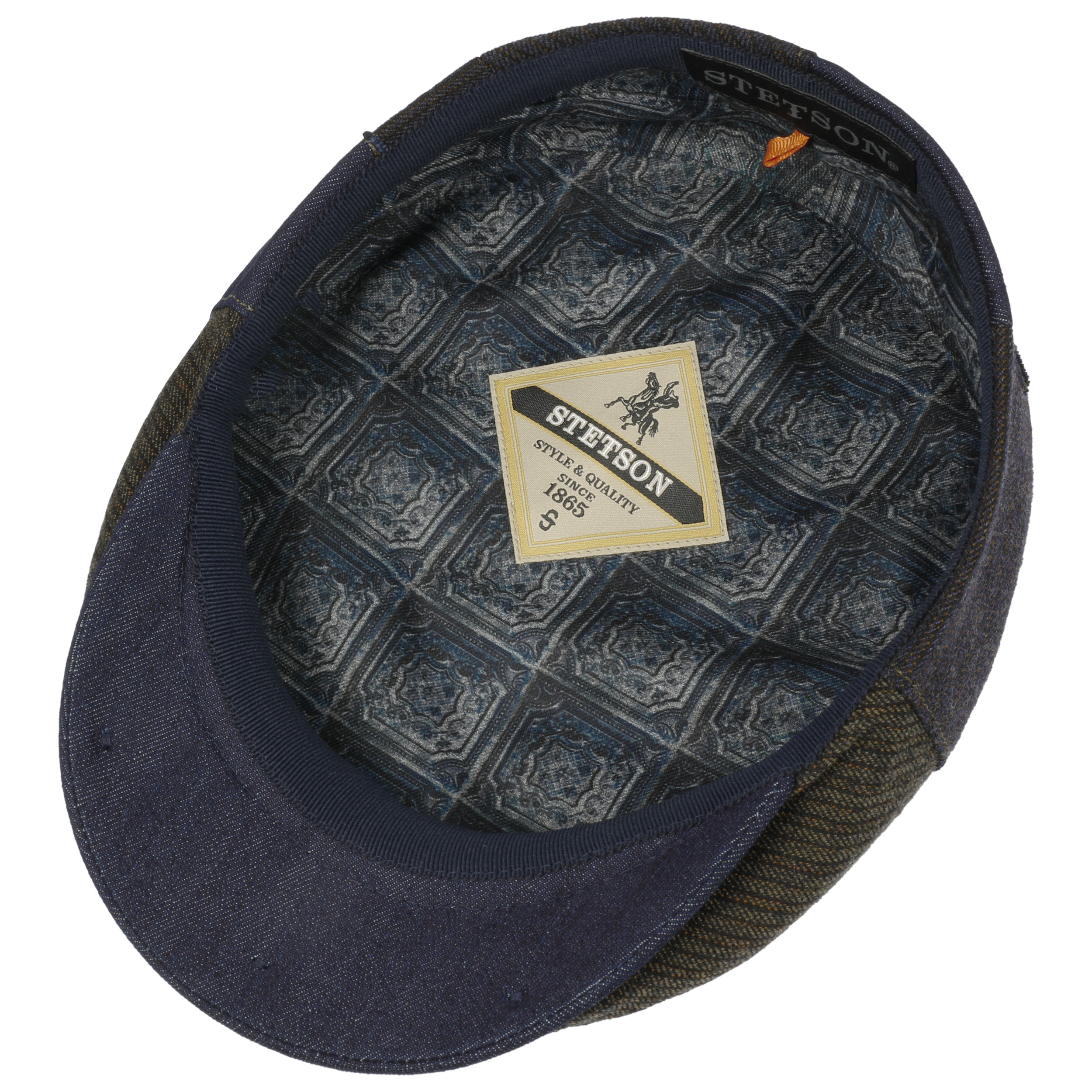 Kent Wool Patchwork Flatcap by Stetson - 129,00