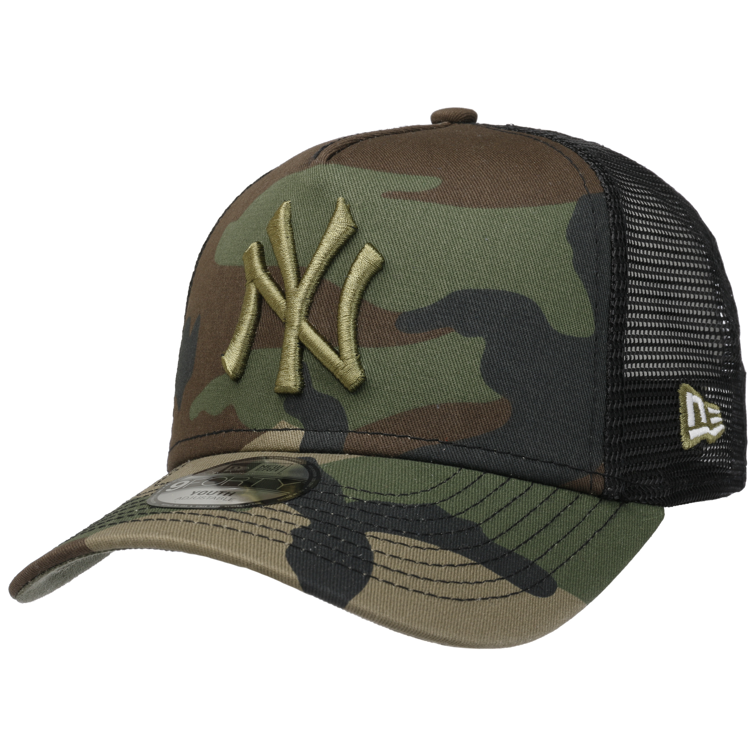 Kids Camo NY Yankees Trucker Cap by New Era - 24,95