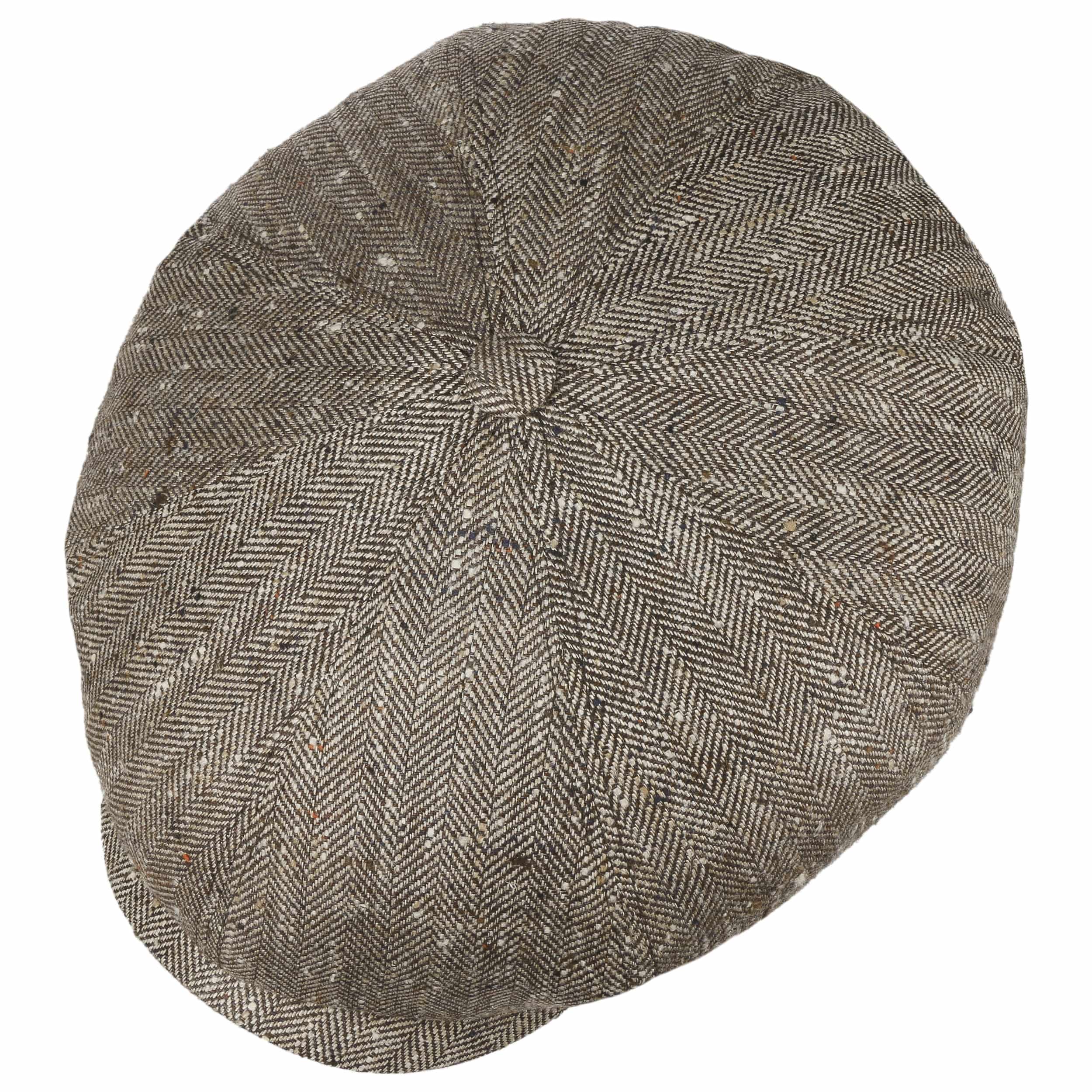 Lanfield Herringbone Flatcap by Stetson - 179,00