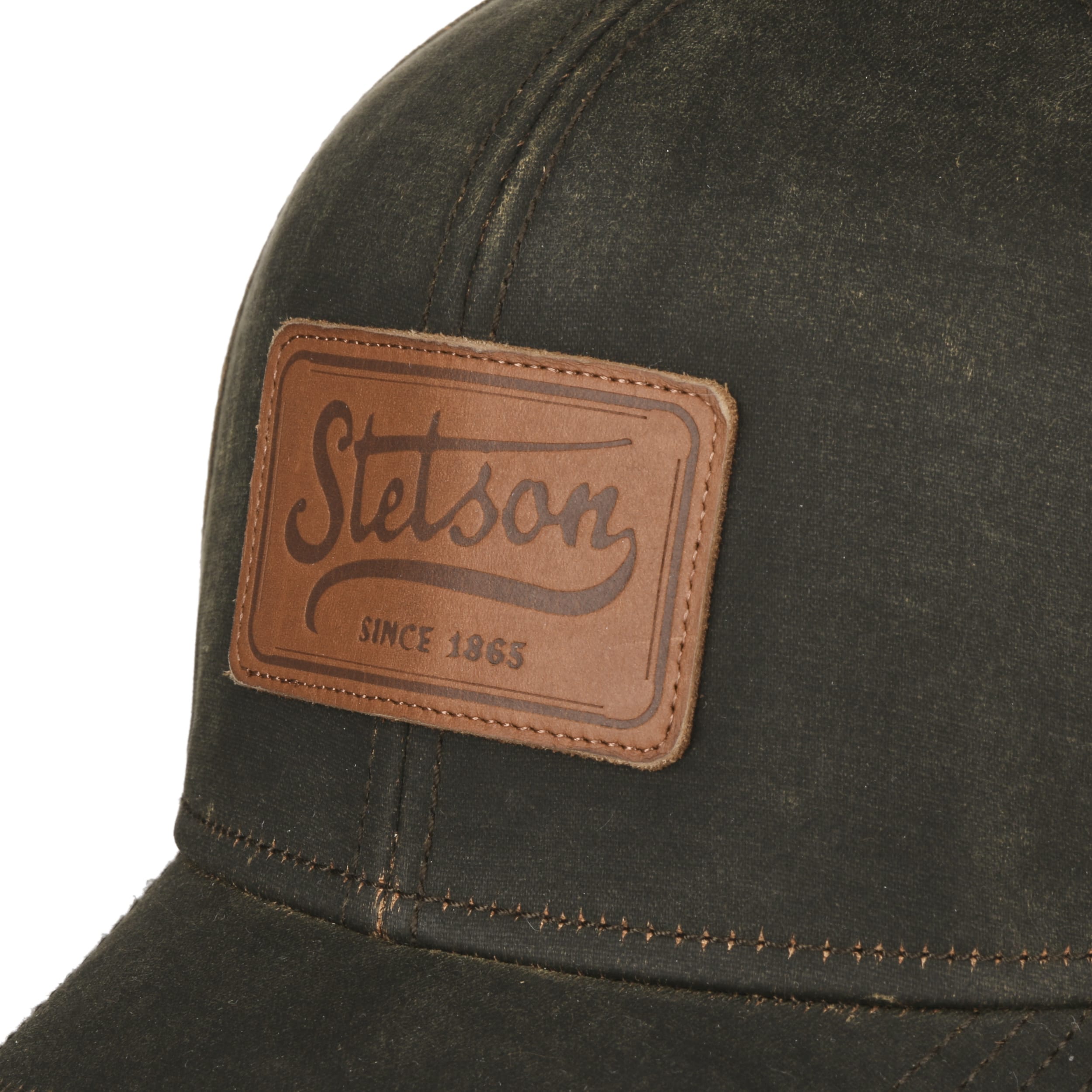 Leather Patch Cap by Stetson - 59,00