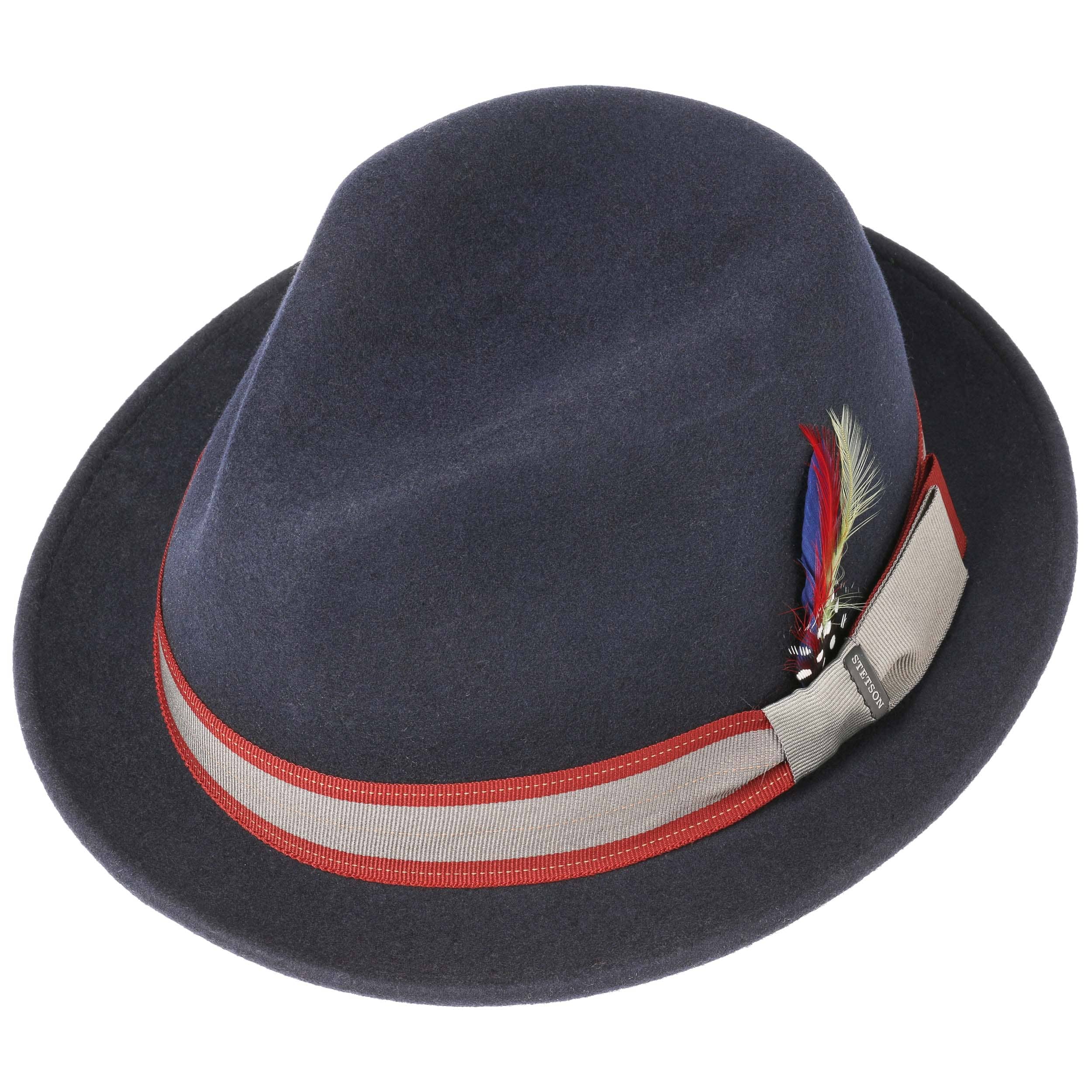 Manhat Woolfelt Fedora Hut by Stetson - 79,00
