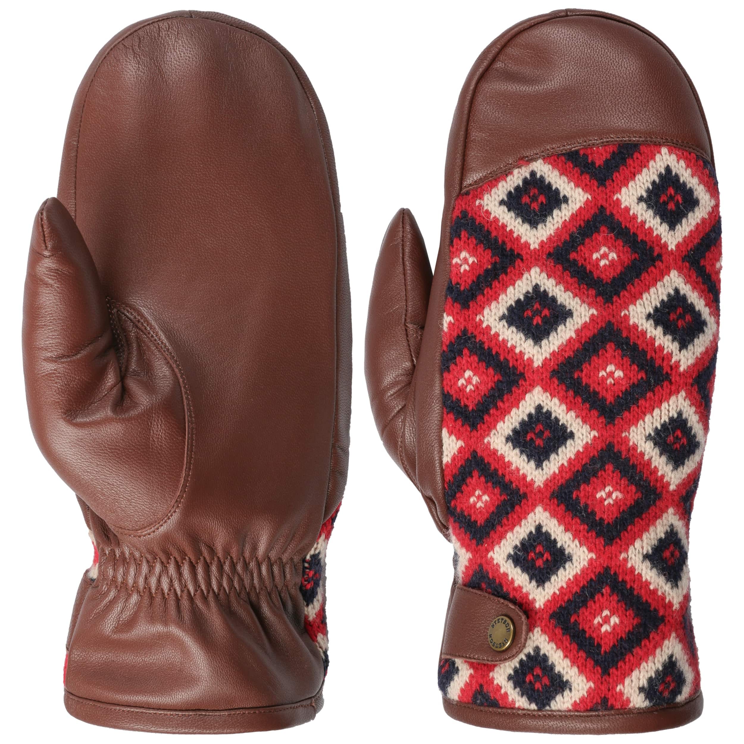 Mittens Wool / Goat Nappa by Stetson - 79,00