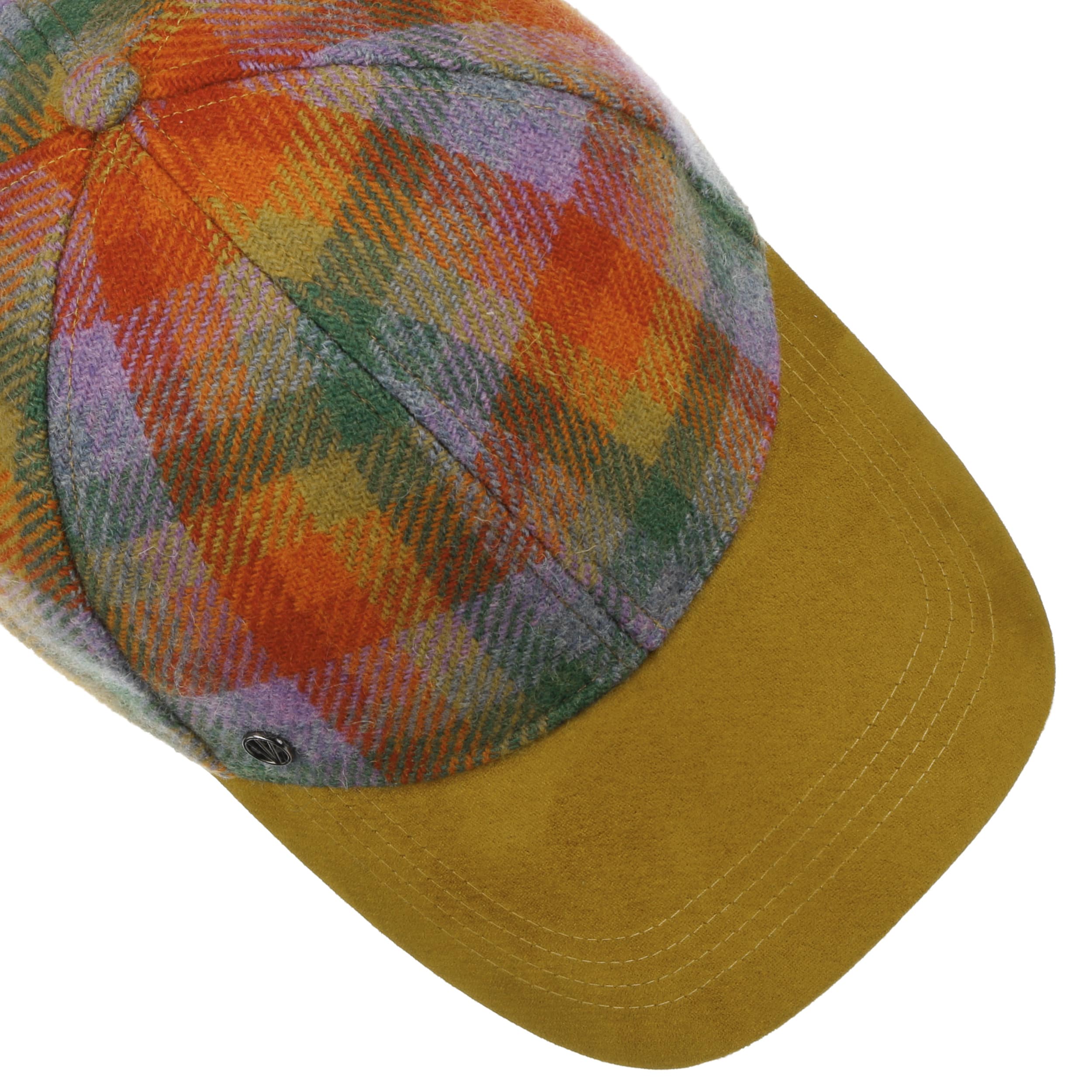 Multicolour Wool Check Cap by Loevenich - 39,95