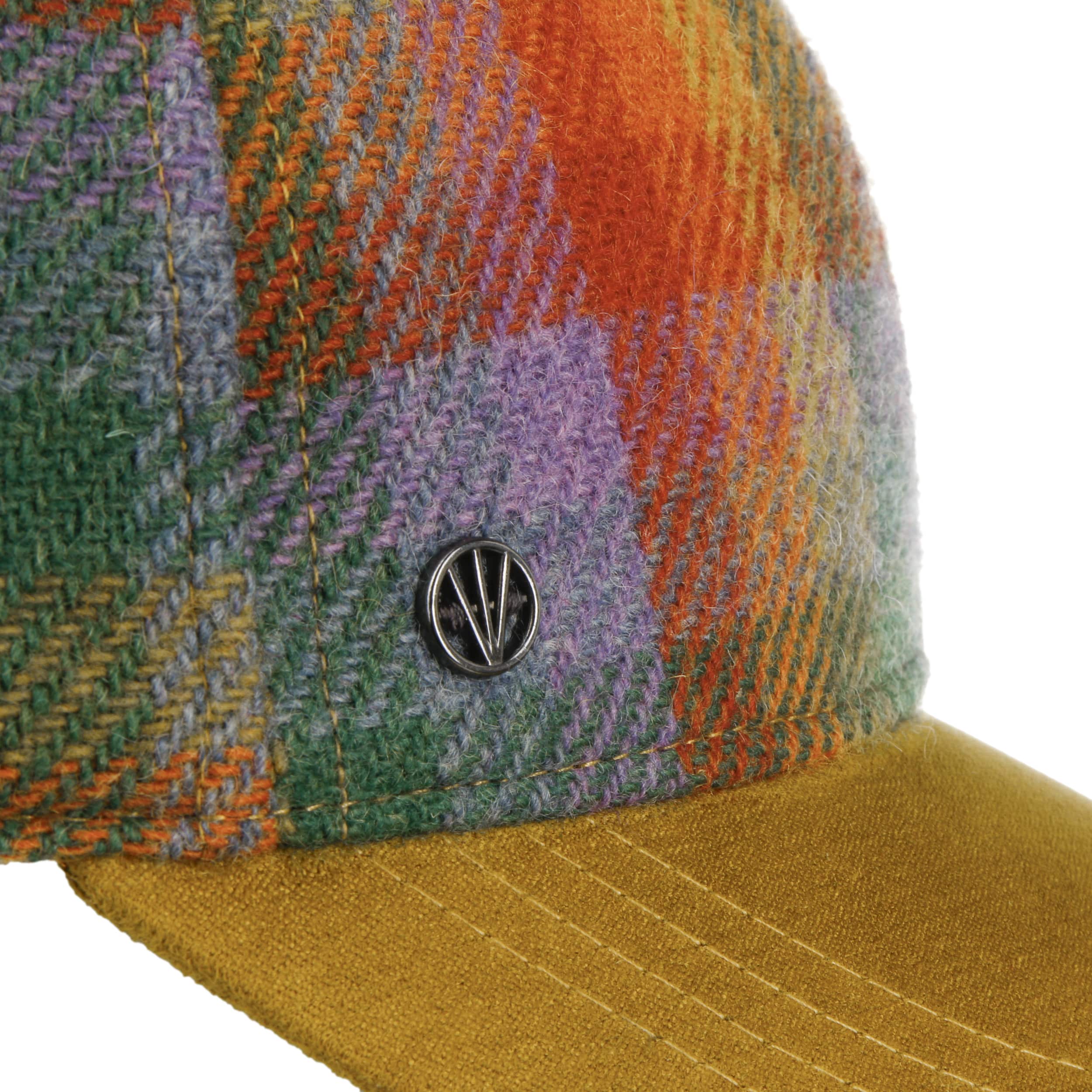 Multicolour Wool Check Cap by Loevenich - 39,95