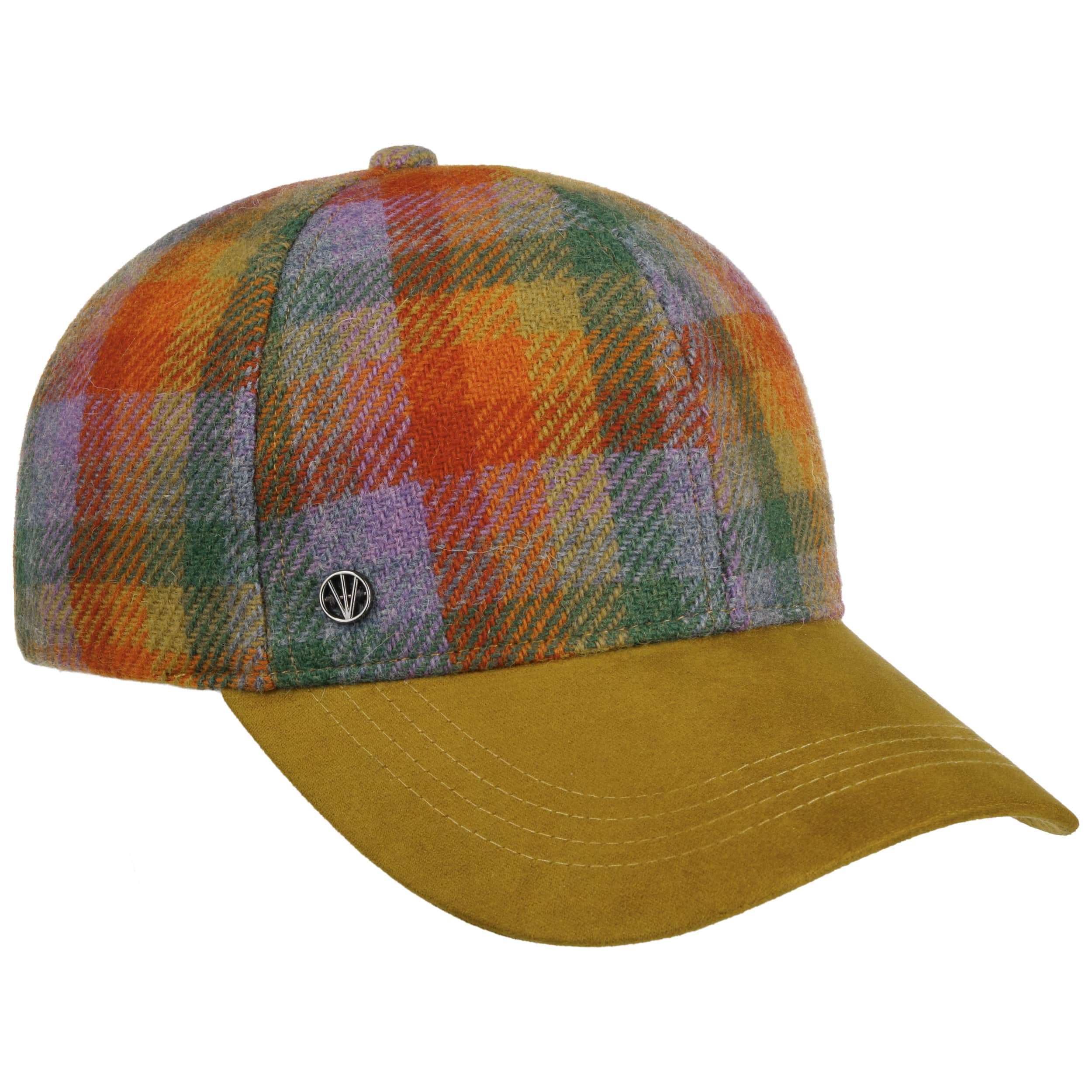 Multicolour Wool Check Cap by Loevenich - 39,95