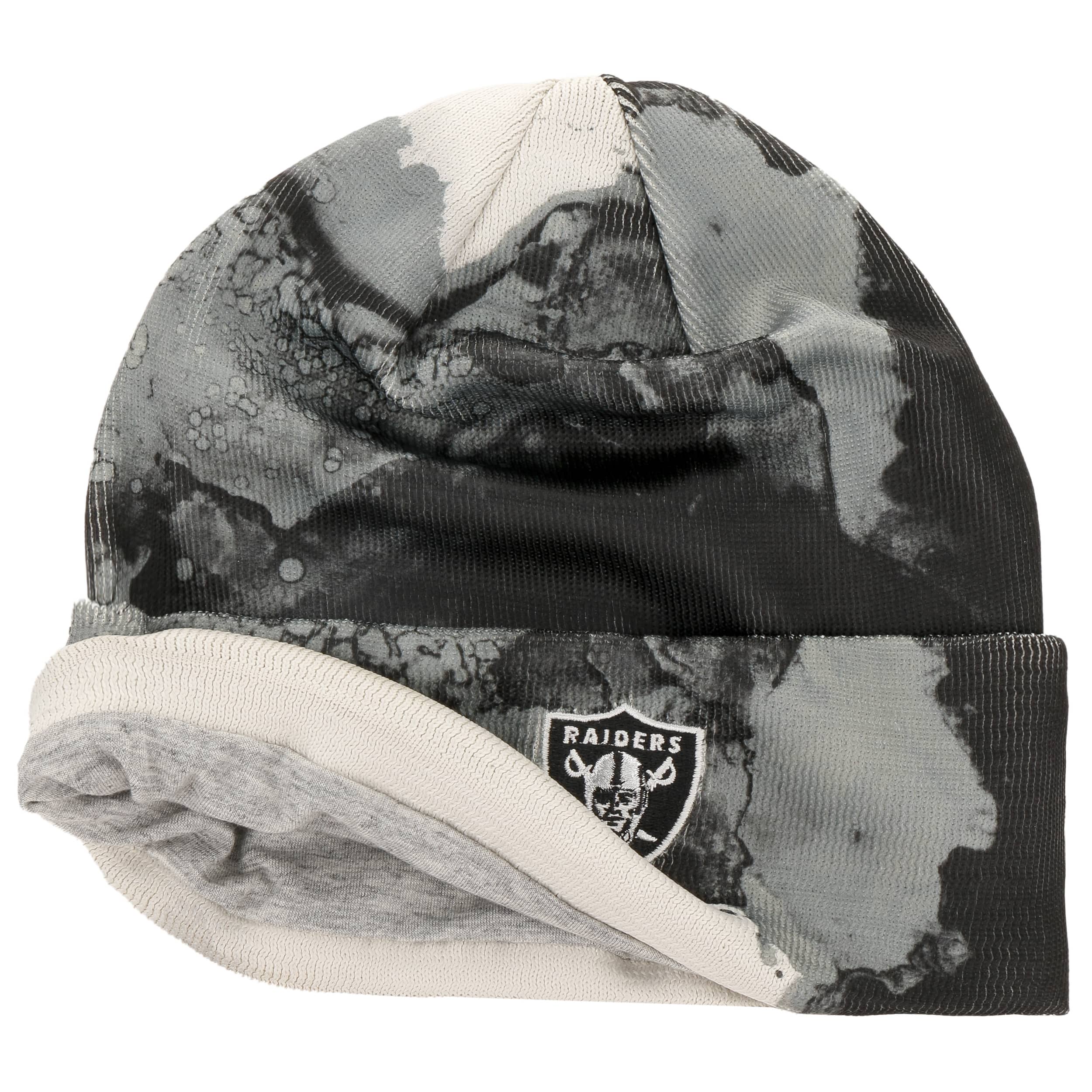 NFL 22 Ink Knit Raiders Beanie by New Era - 34,95