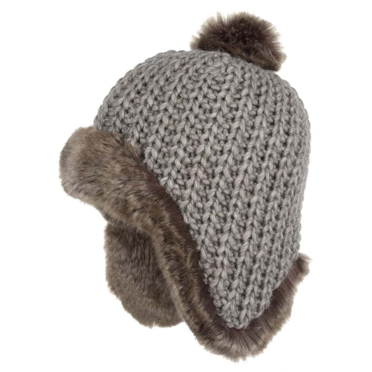 Rebecca Fellstrickmütze Pompon by Gebeana - CHF 65.95
