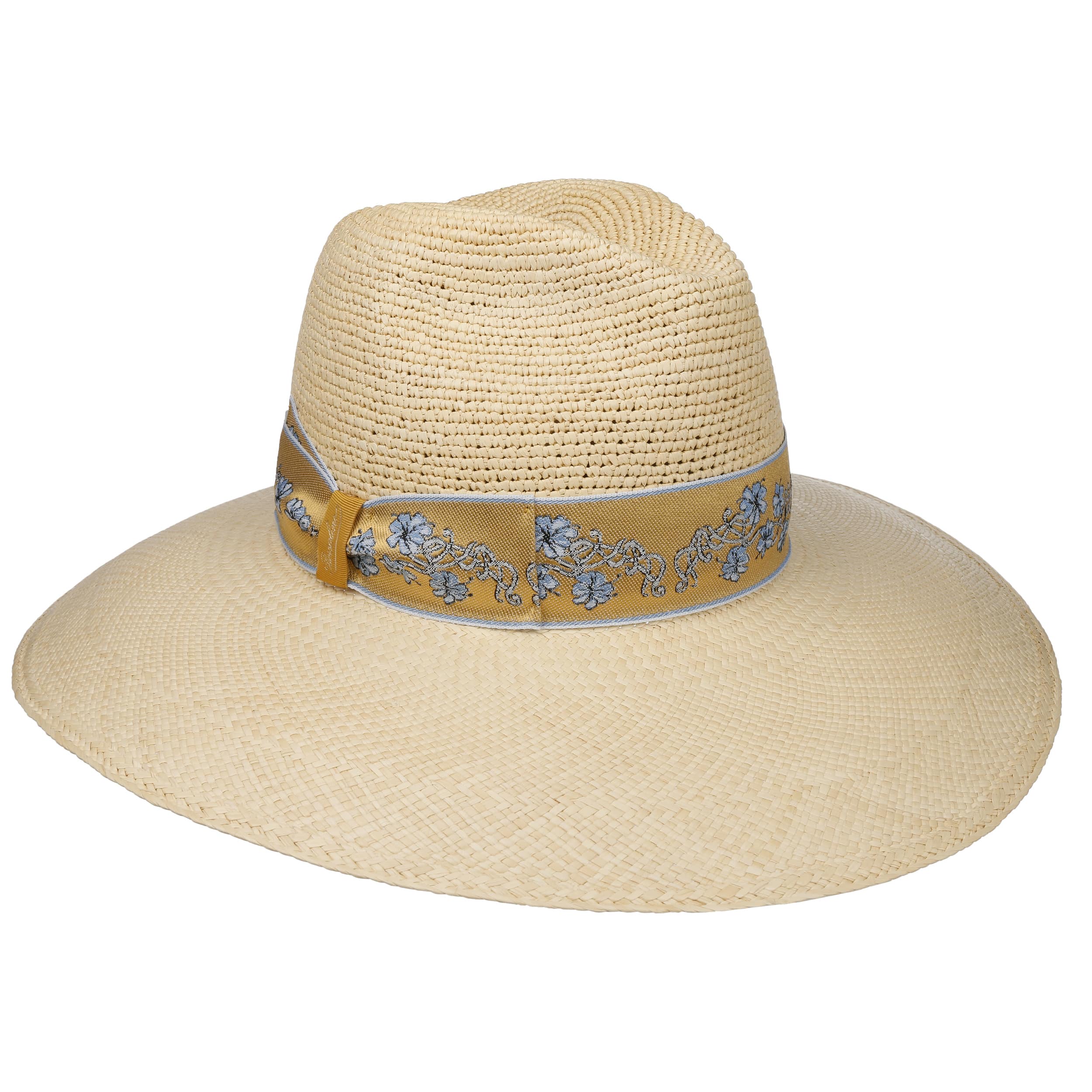 Reverse Crown Flower Strohhut by Borsalino - 260,00