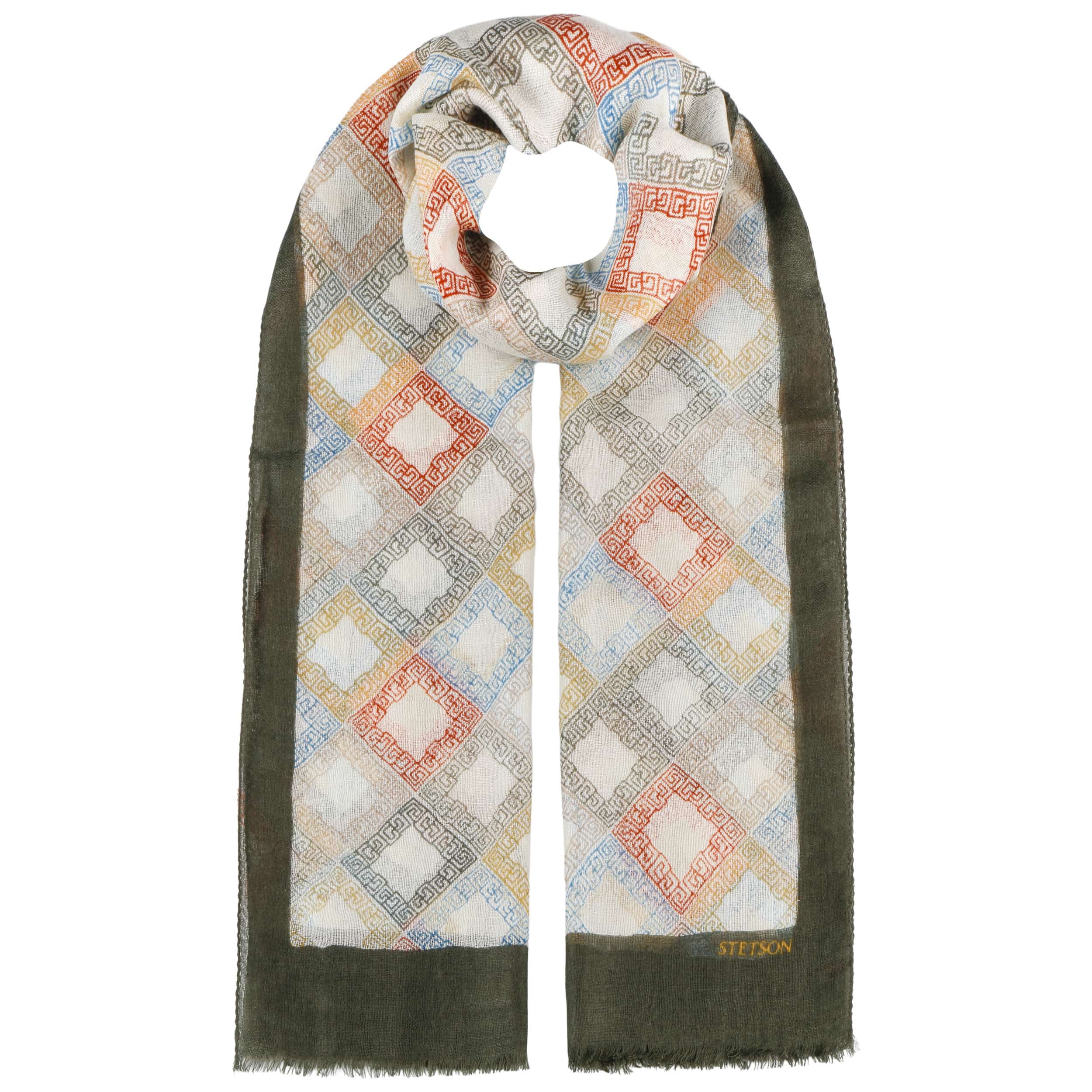 Rhombus Light Wool Sommerschal by Stetson - 69,00