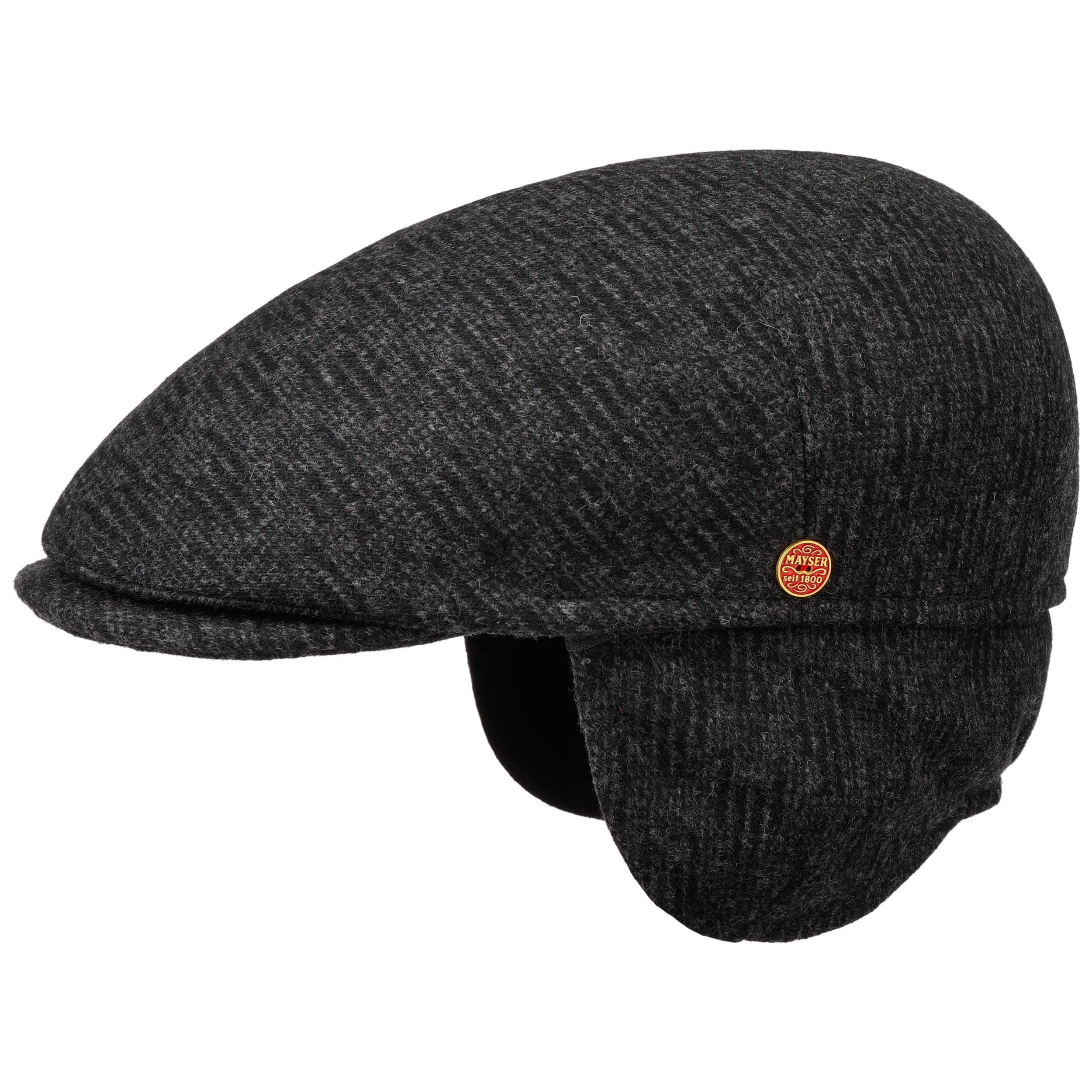 Sidney Wool Ear Flaps Flat Cap by Mayser - 1079,00 kr
