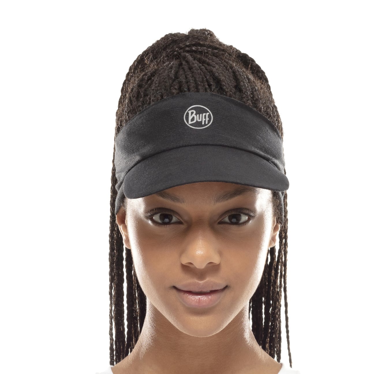 Solid Black Pack Run Visor by BUFF - CHF 20.95