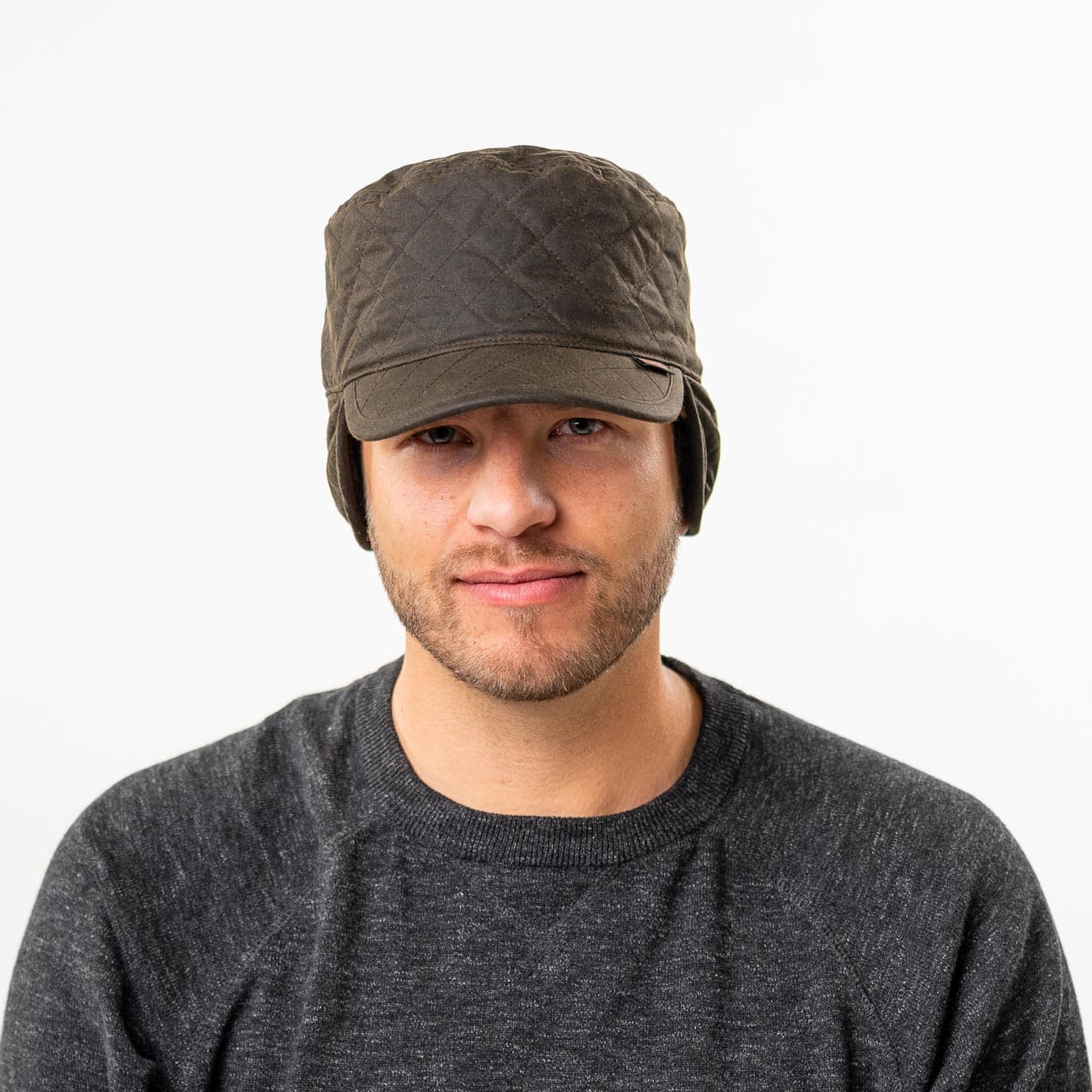 Stanford Waxed Earflap Cap by Barbour - 49,95