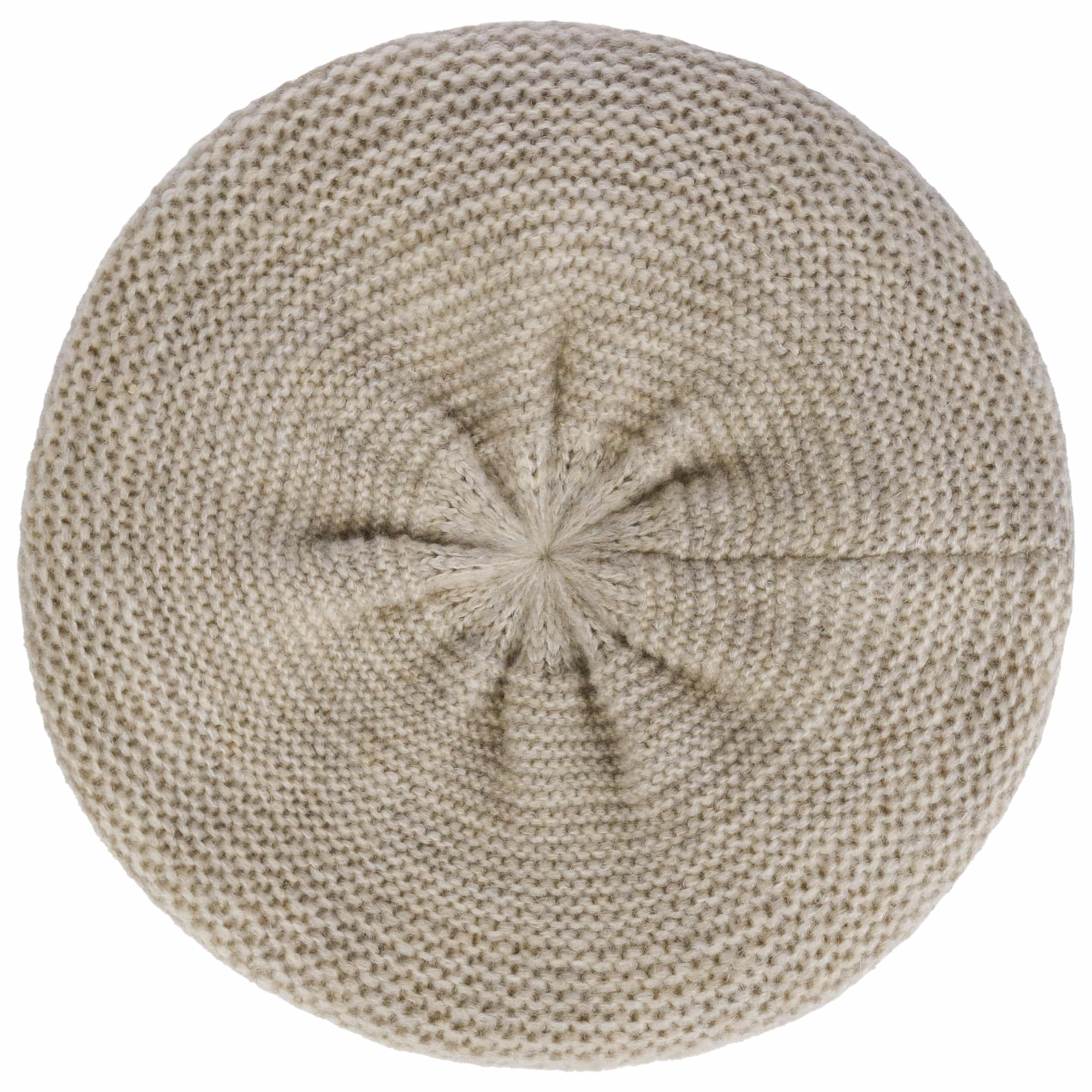 Strikket Beret med Blomster og Perler by McBURN - 609,00 kr