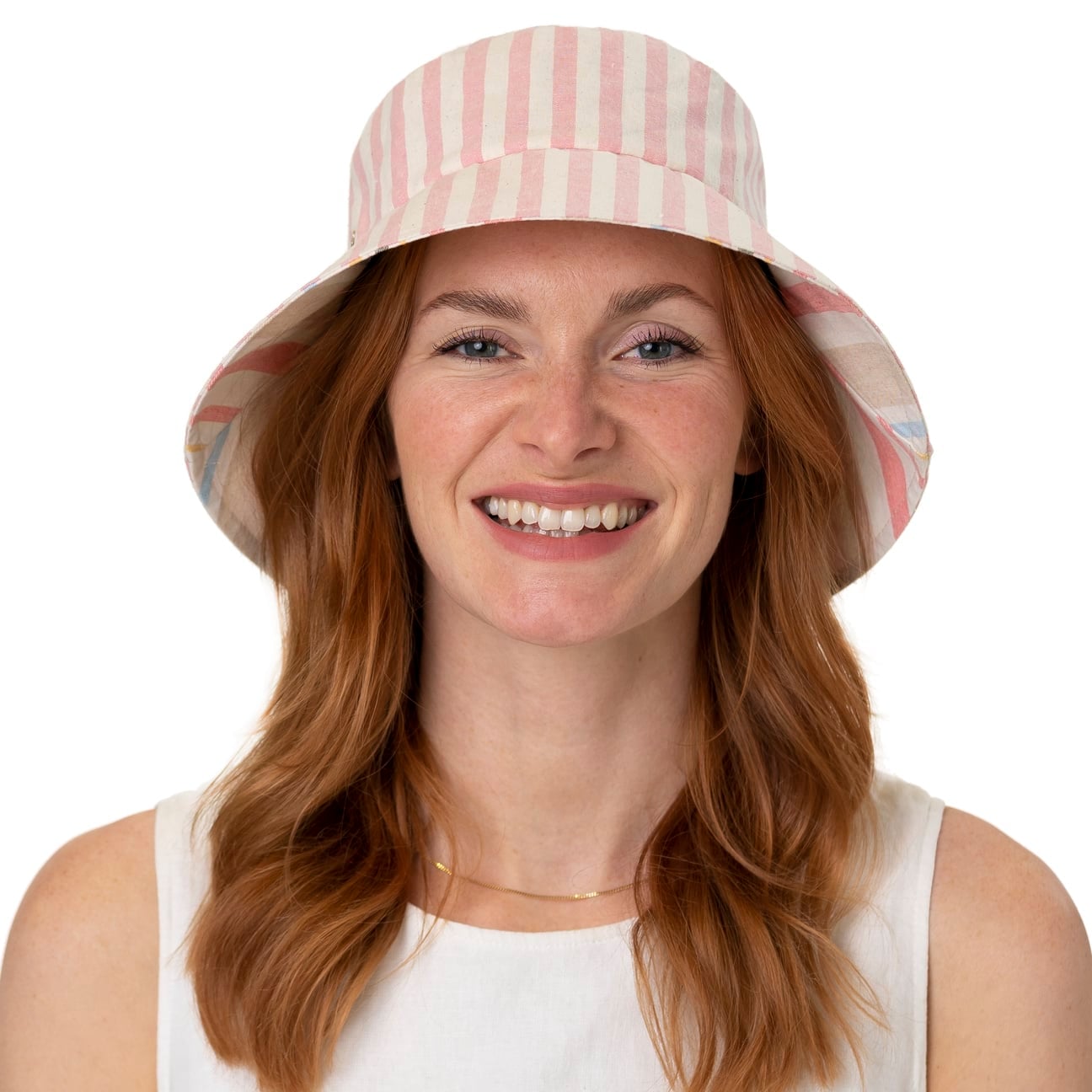 Stripe Bucket Baumwollhut by Seeberger - 45,95