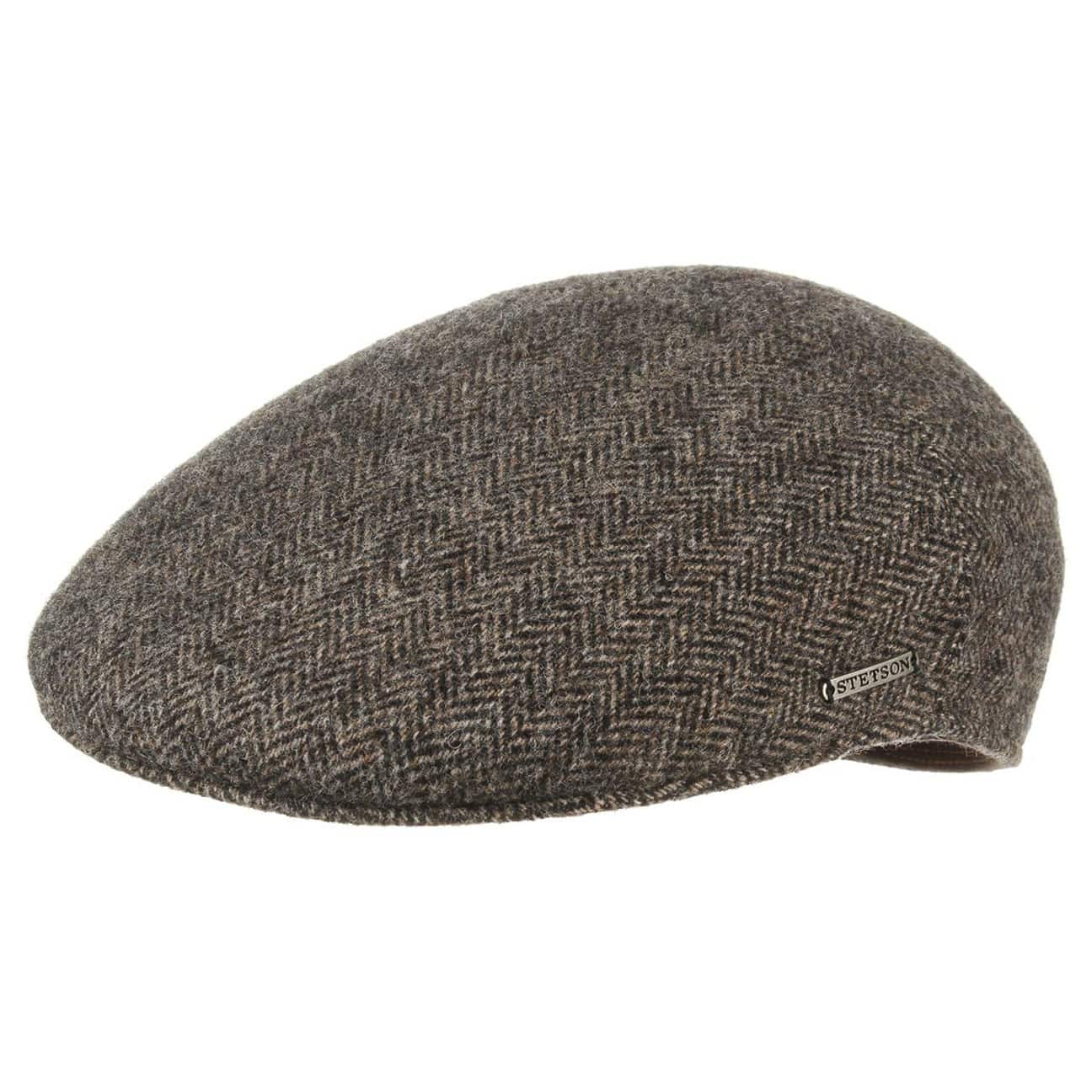 Sussex Woolrich Herringbone Cap by Stetson - 59,00