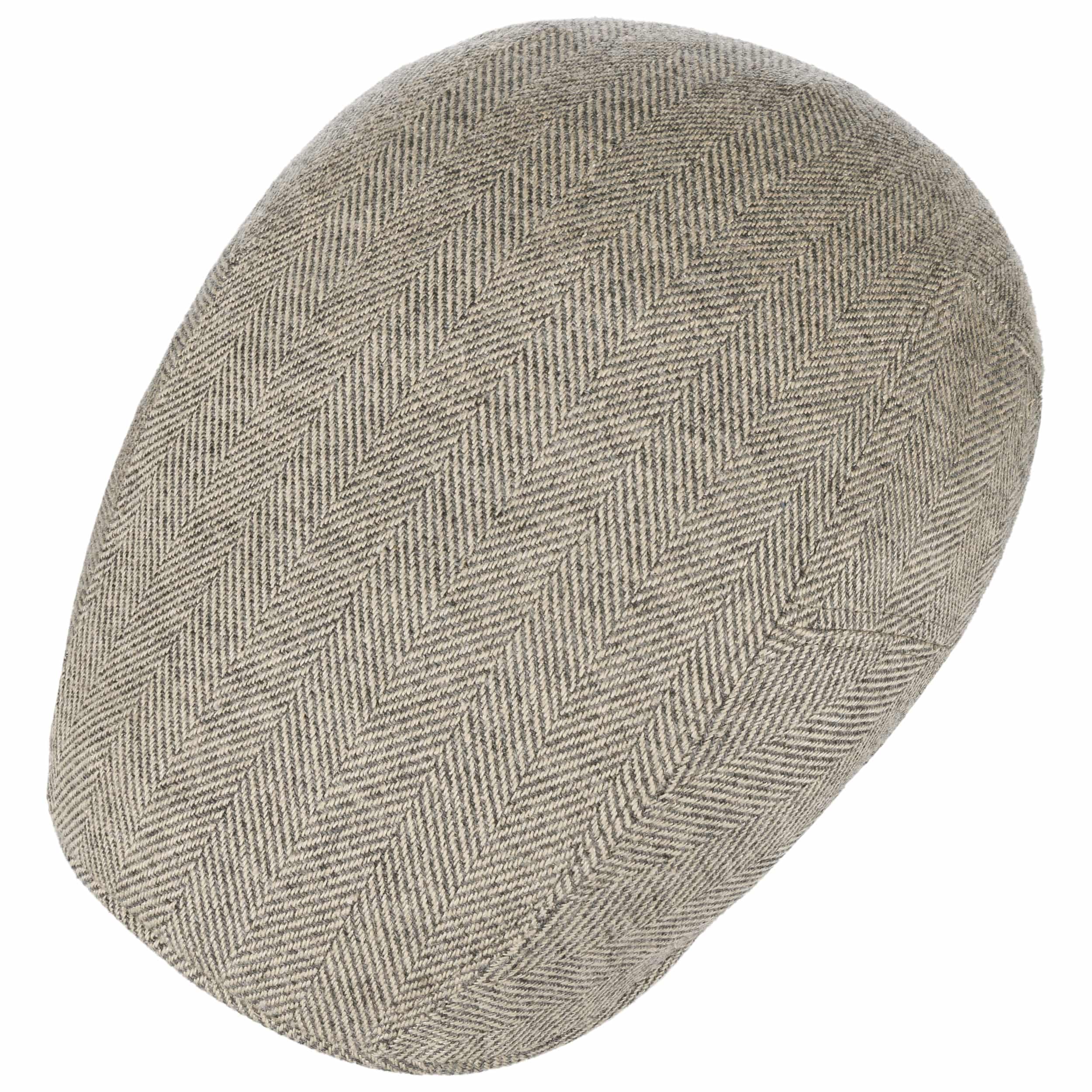 Sustainable Herringbone Flat Cap by Stetson - 889,00 kr